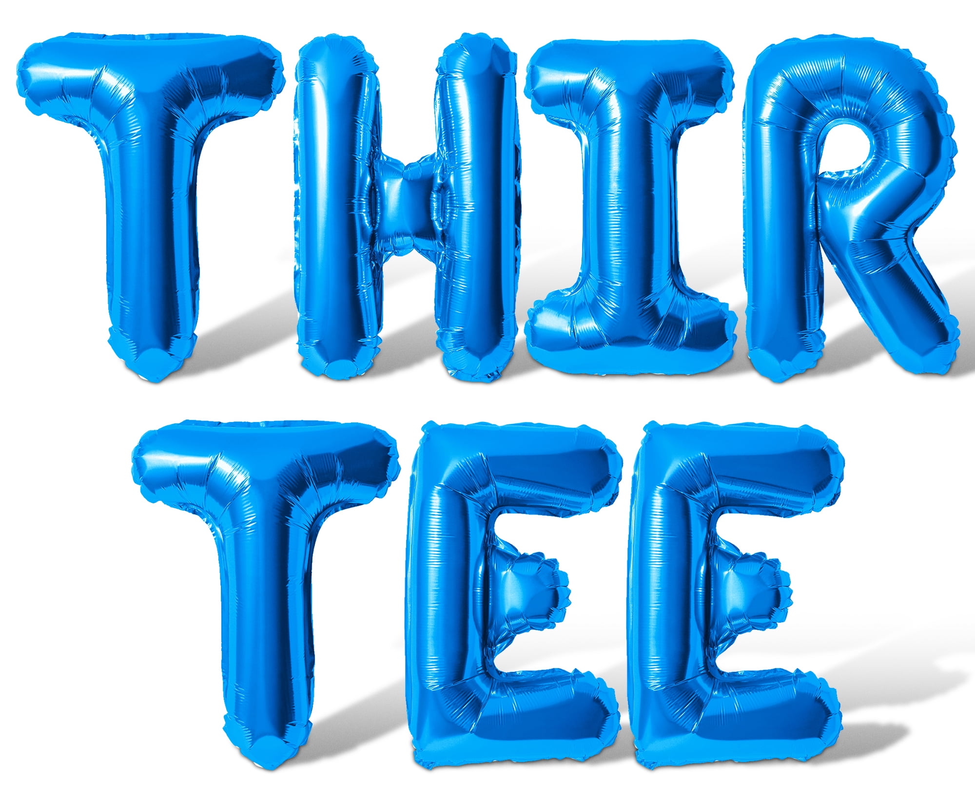 Letter Balloons - THIR TEE 16" Inch Alphabet Letters Foil Mylar Balloon ...