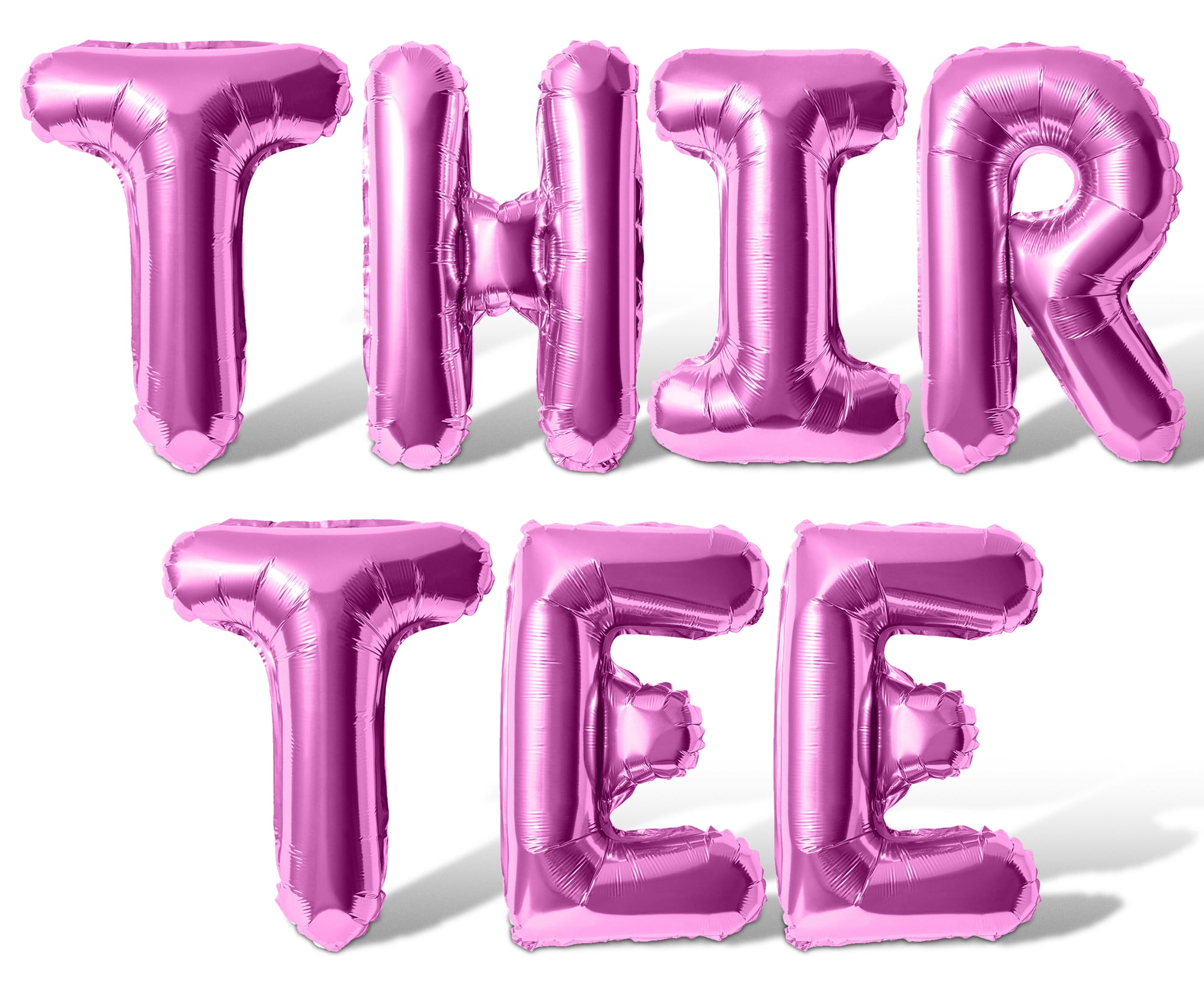 Letter Balloons - THIR TEE 16" Inch Alphabet Letters Foil Mylar Balloon ...