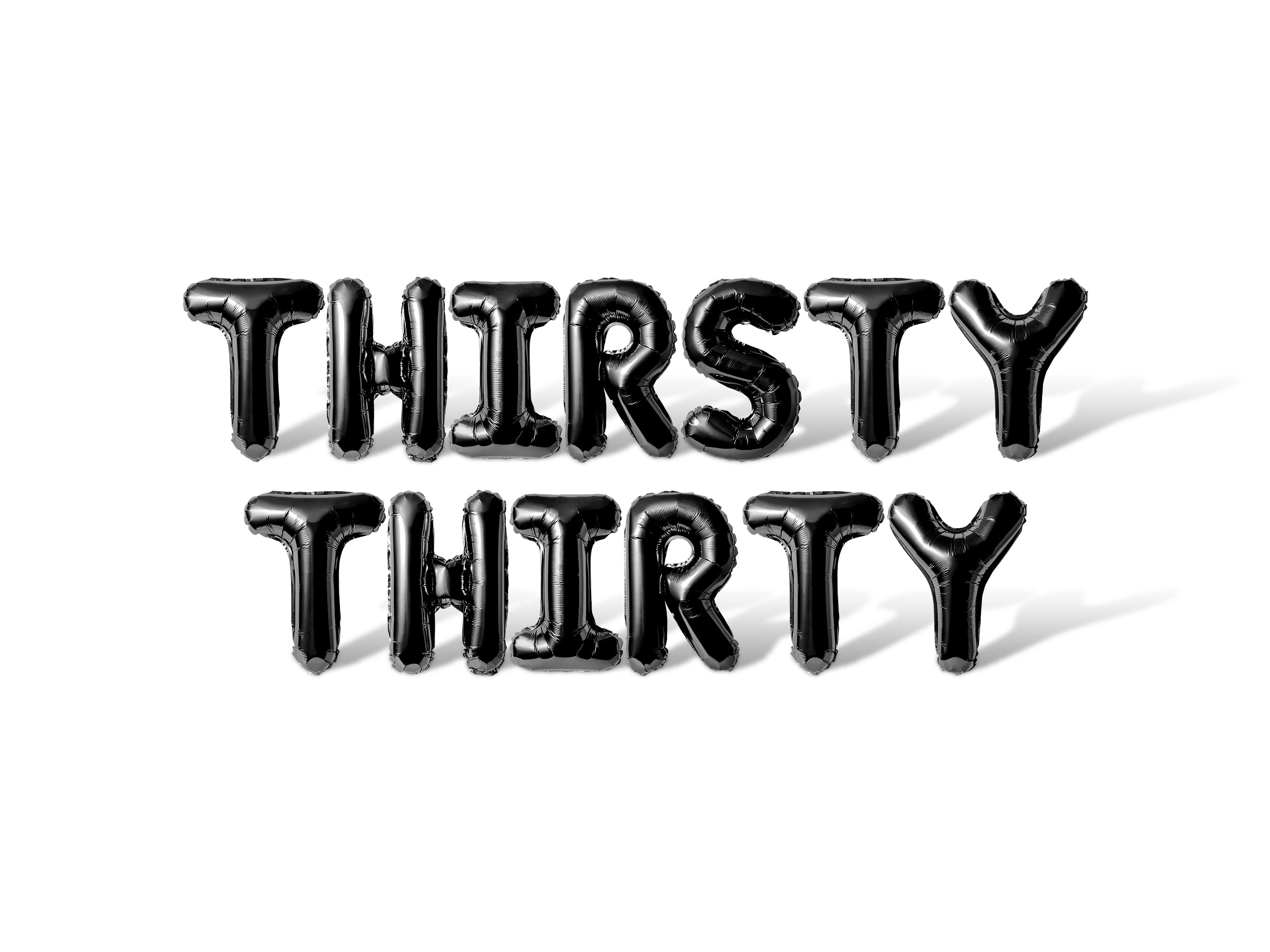 Letter Balloons - THIRSTY THIRTY 16" Inch Alphabet Letters Foil Mylar ...