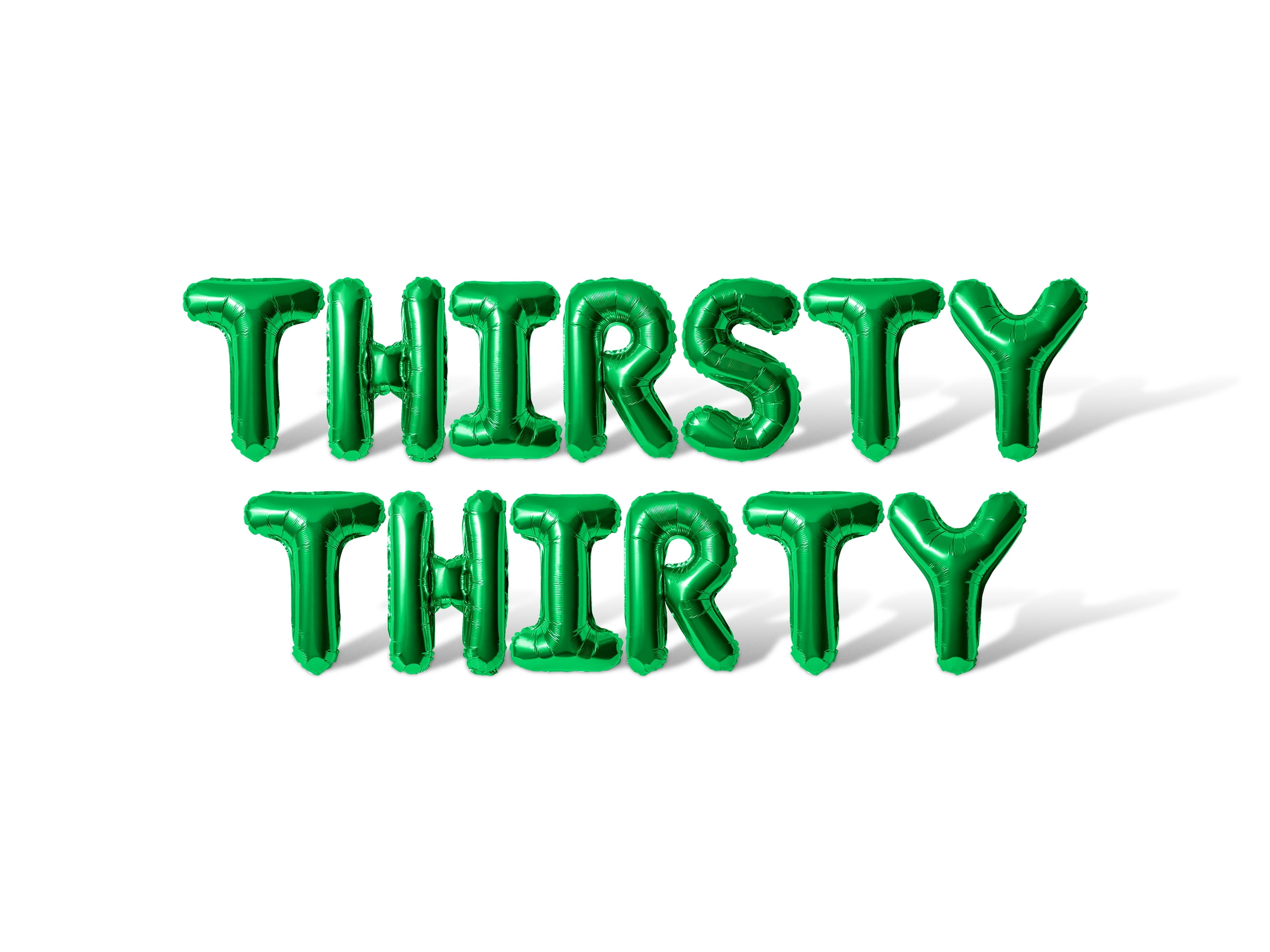 Letter Balloons - THIRSTY THIRTY 16" Inch Alphabet Letters Foil Mylar ...