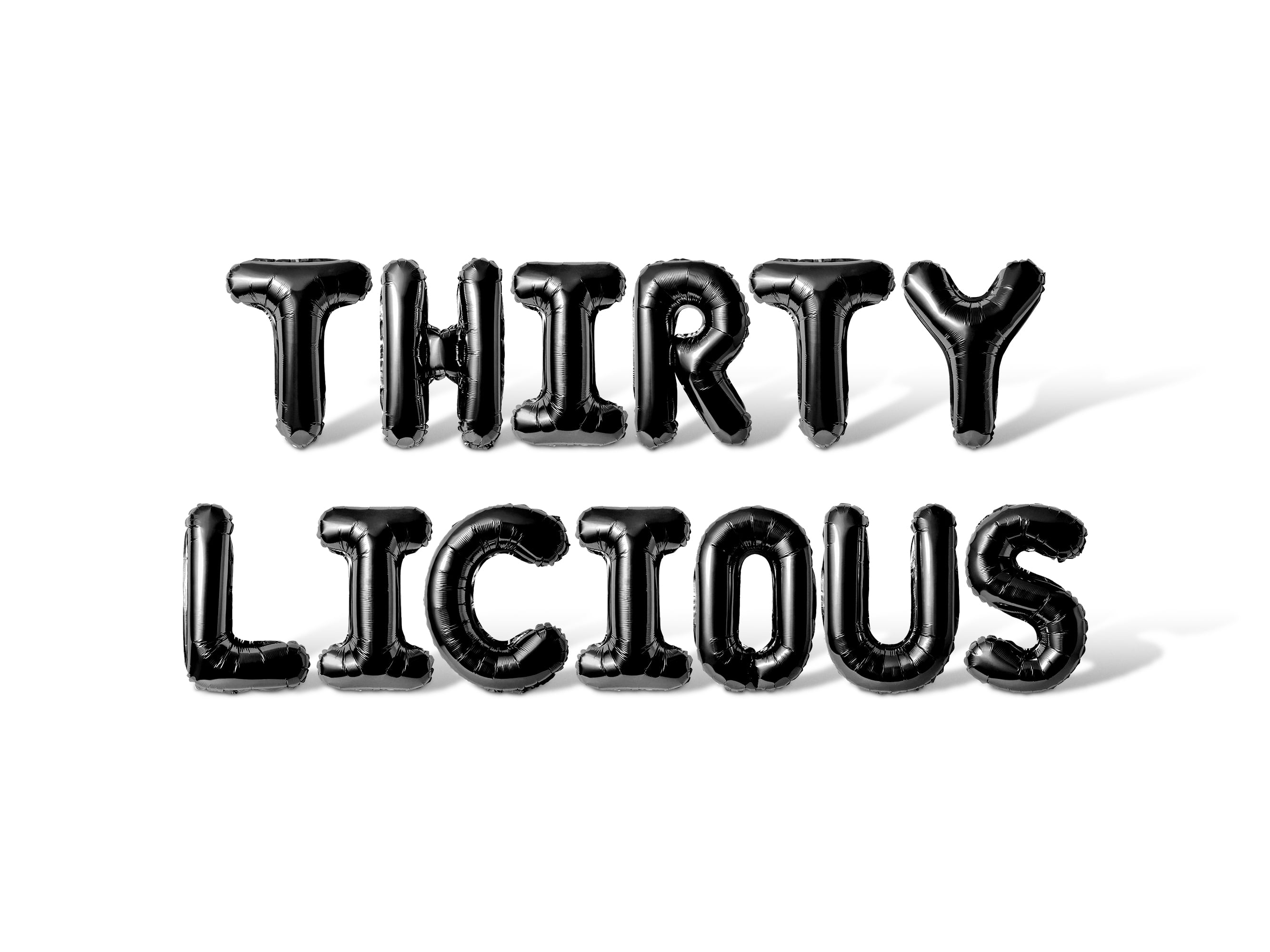 Letter Balloons - THIRTY LICIOUS 16" Inch Alphabet Letters Foil Mylar ...