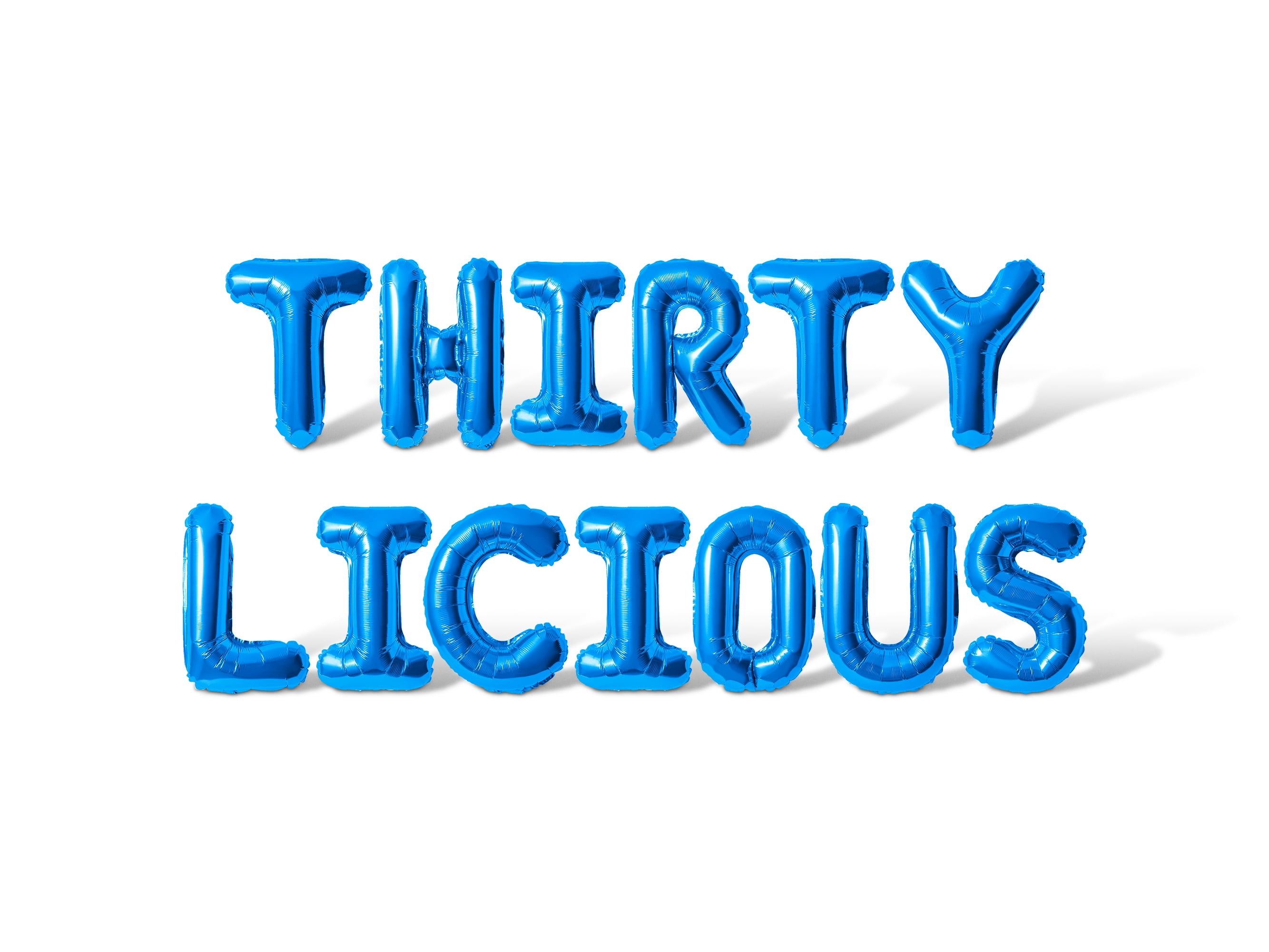 Letter Balloons - THIRTY LICIOUS 16" Inch Alphabet Letters Foil Mylar ...