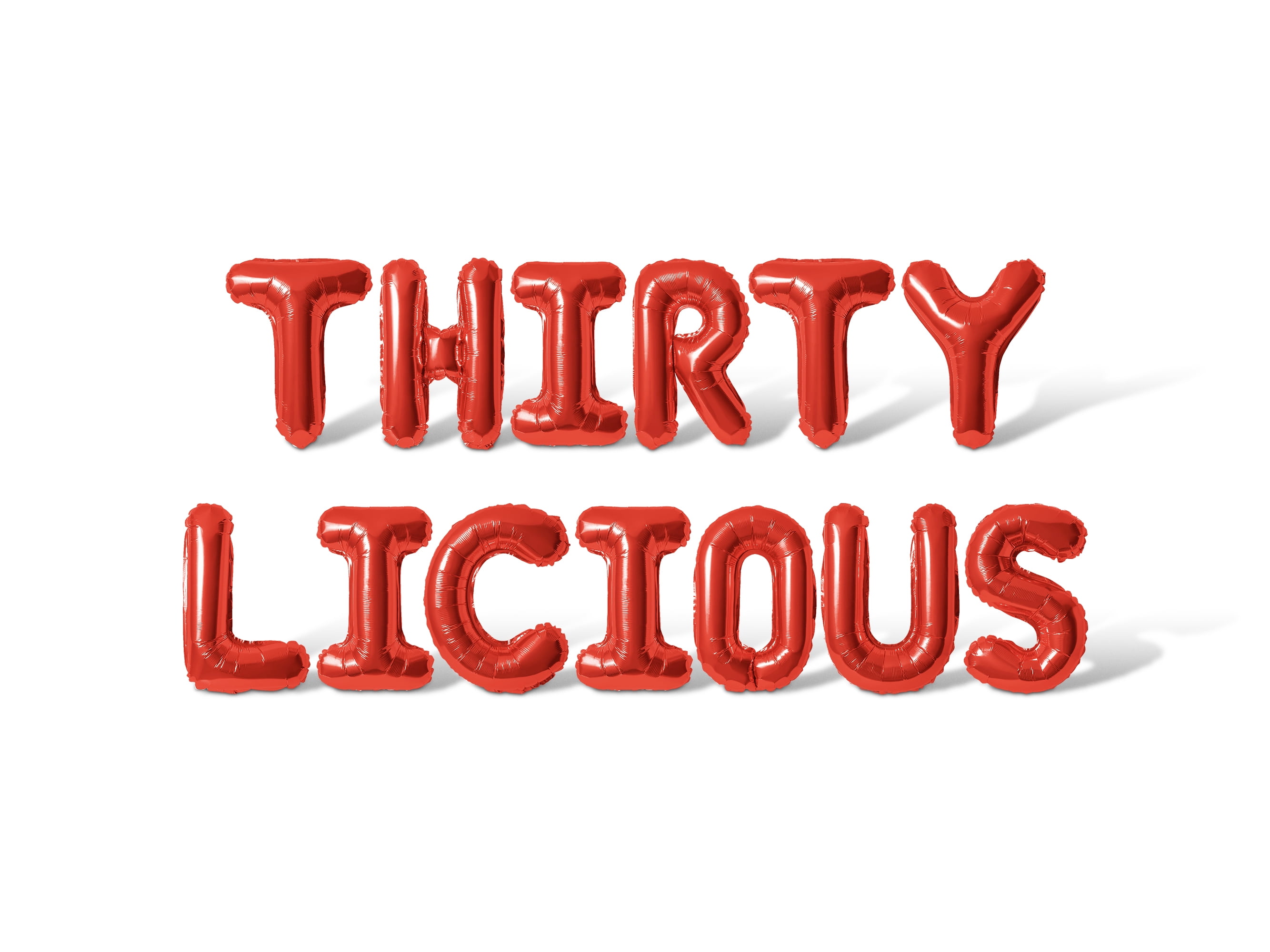 Letter Balloons - THIRTY LICIOUS 16" Inch Alphabet Letters Foil Mylar ...
