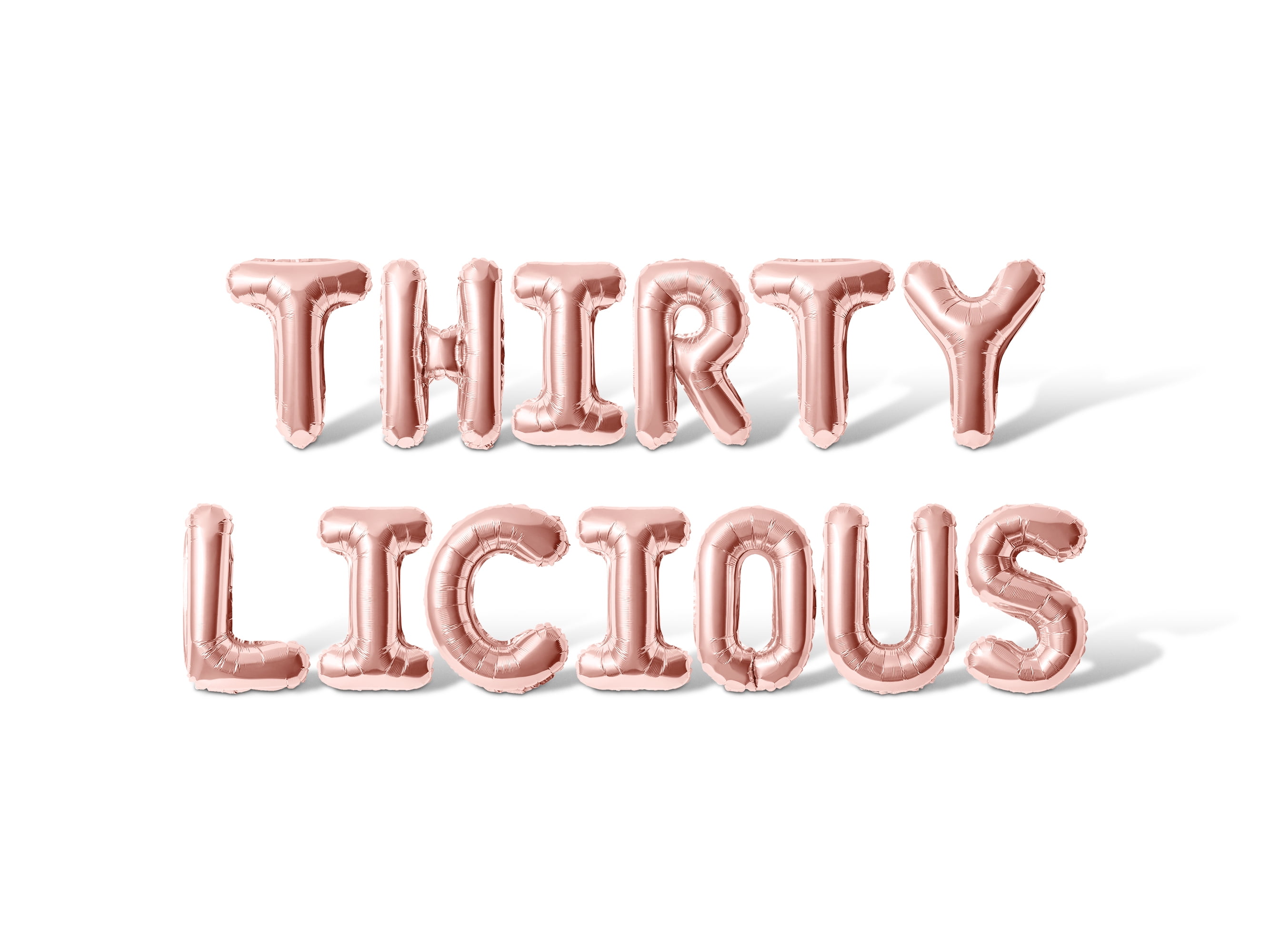 Letter Balloons - THIRTY LICIOUS 16" Inch Alphabet Letters Foil Mylar ...