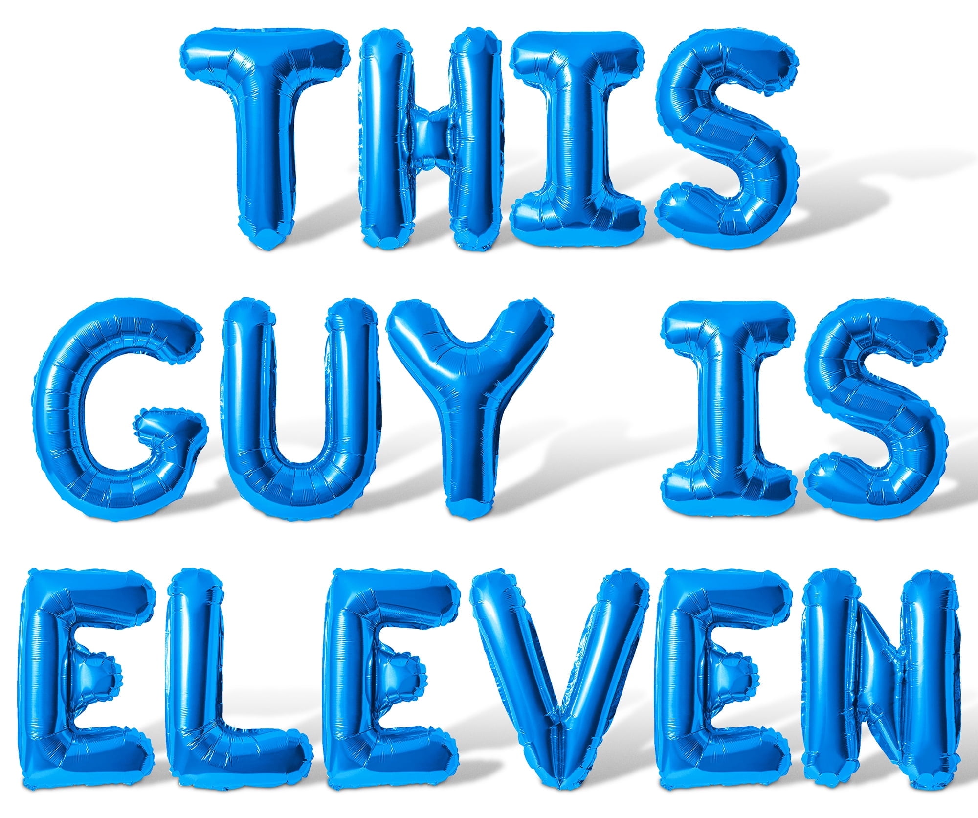 Letter Balloons - THIS GUY IS ELEVEN 16" Inch Alphabet Letters Foil ...