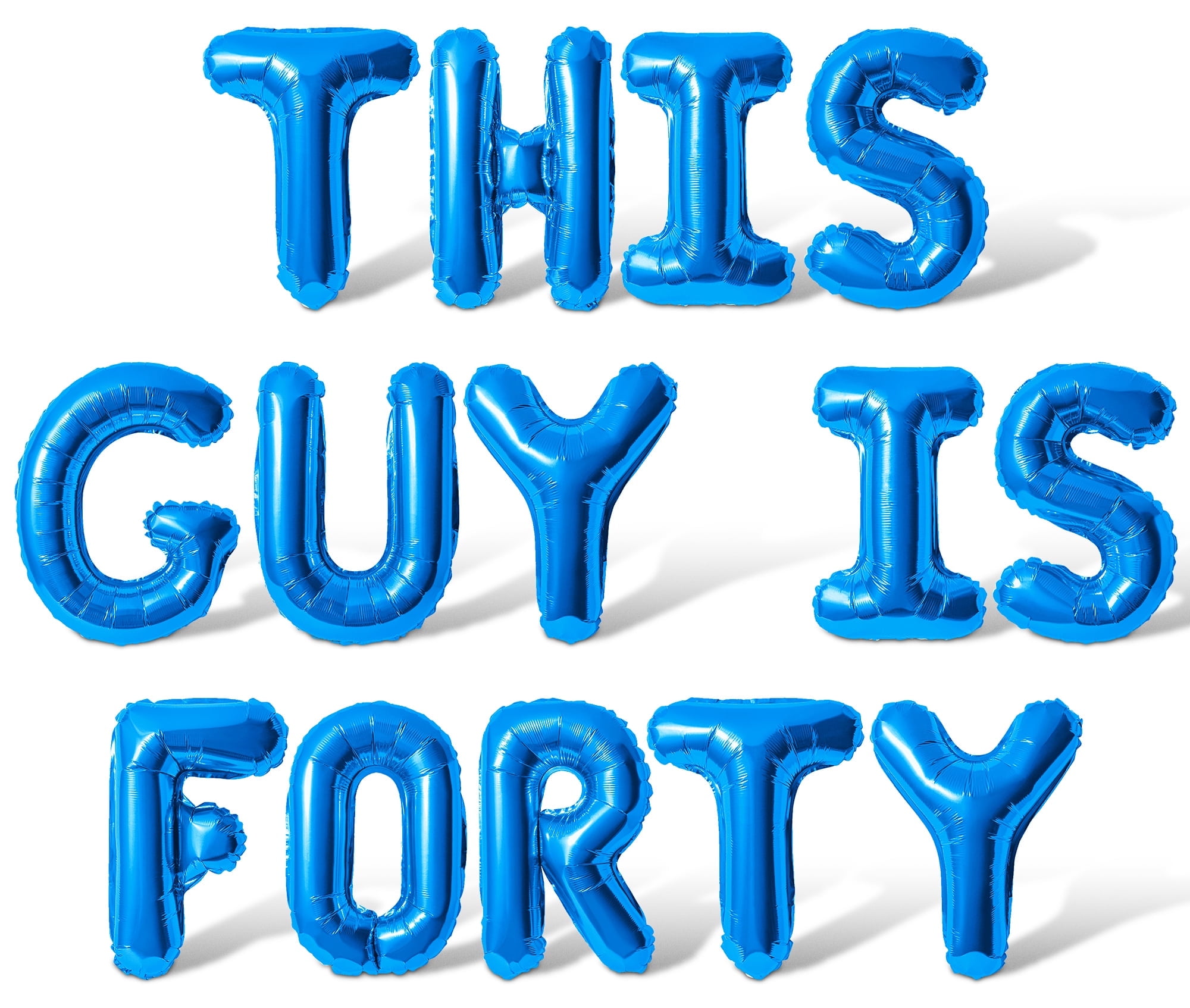 Letter Balloons - THIS GUY IS FORTY 16" Inch Alphabet Letters Foil ...