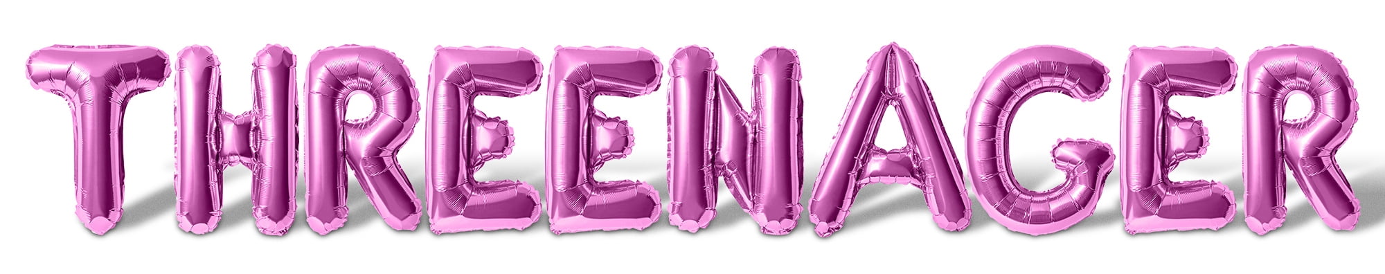 Letter Balloons - THREENAGER 16" Inch Alphabet Letters Foil Mylar ...