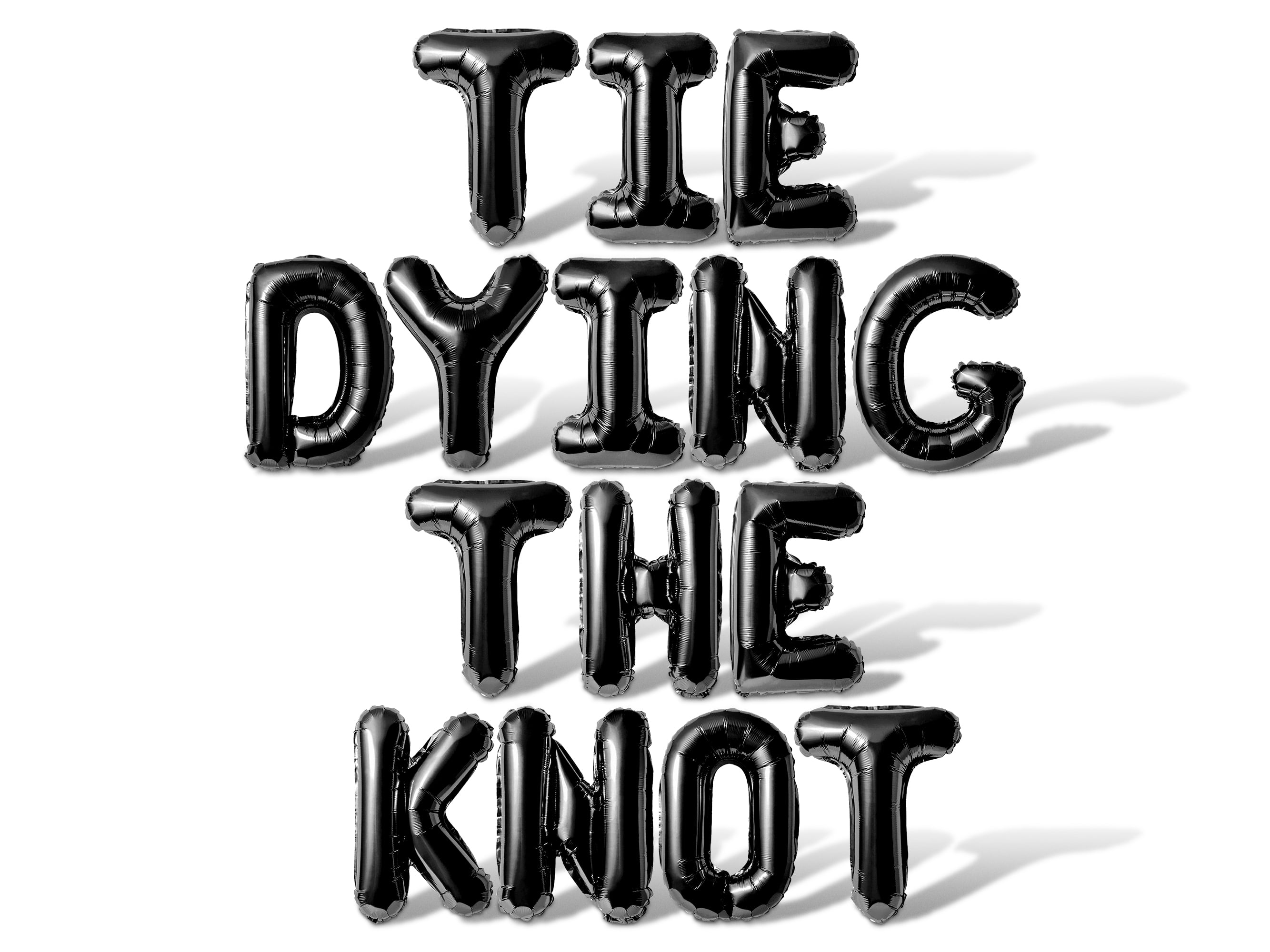 Letter Balloons - TIE DYING THE KNOT 16" Inch Alphabet Letters Foil ...