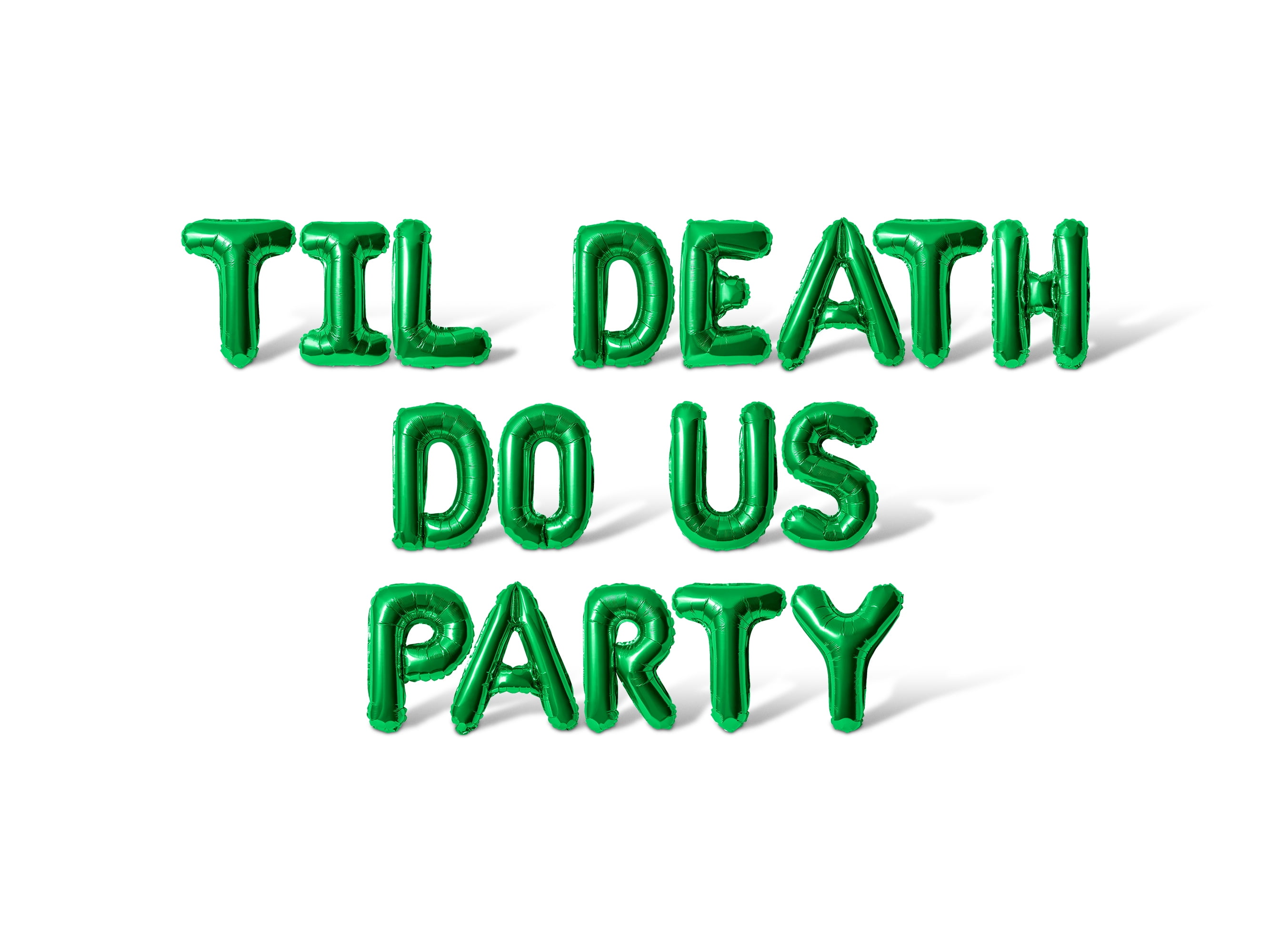 Letter Balloons - TIL DEATH DO US PARTY 16" Inch Alphabet Letters Foil ...