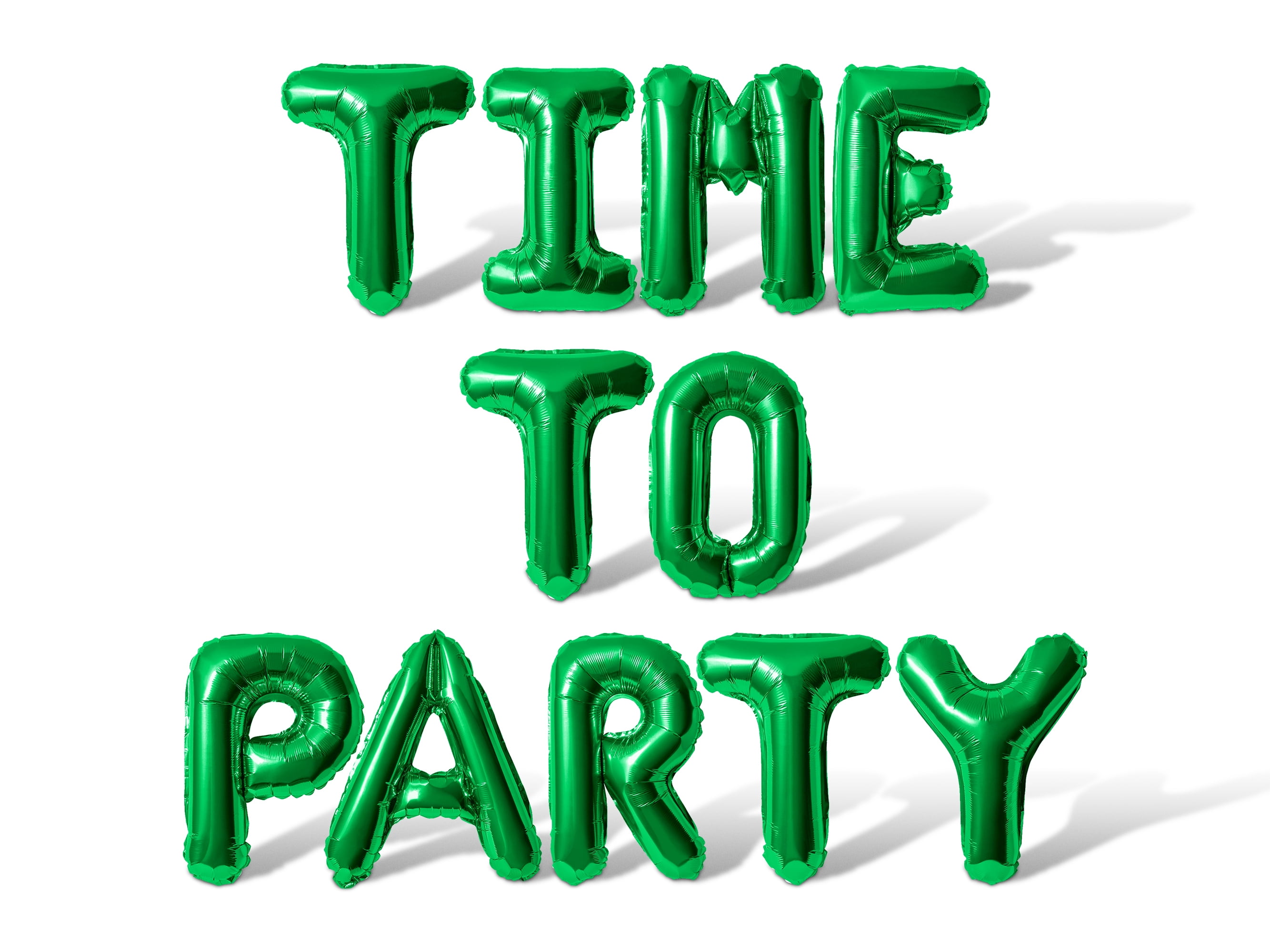 Letter Balloons - TIME TO PARTY 16" Inch Alphabet Letters Foil Mylar ...