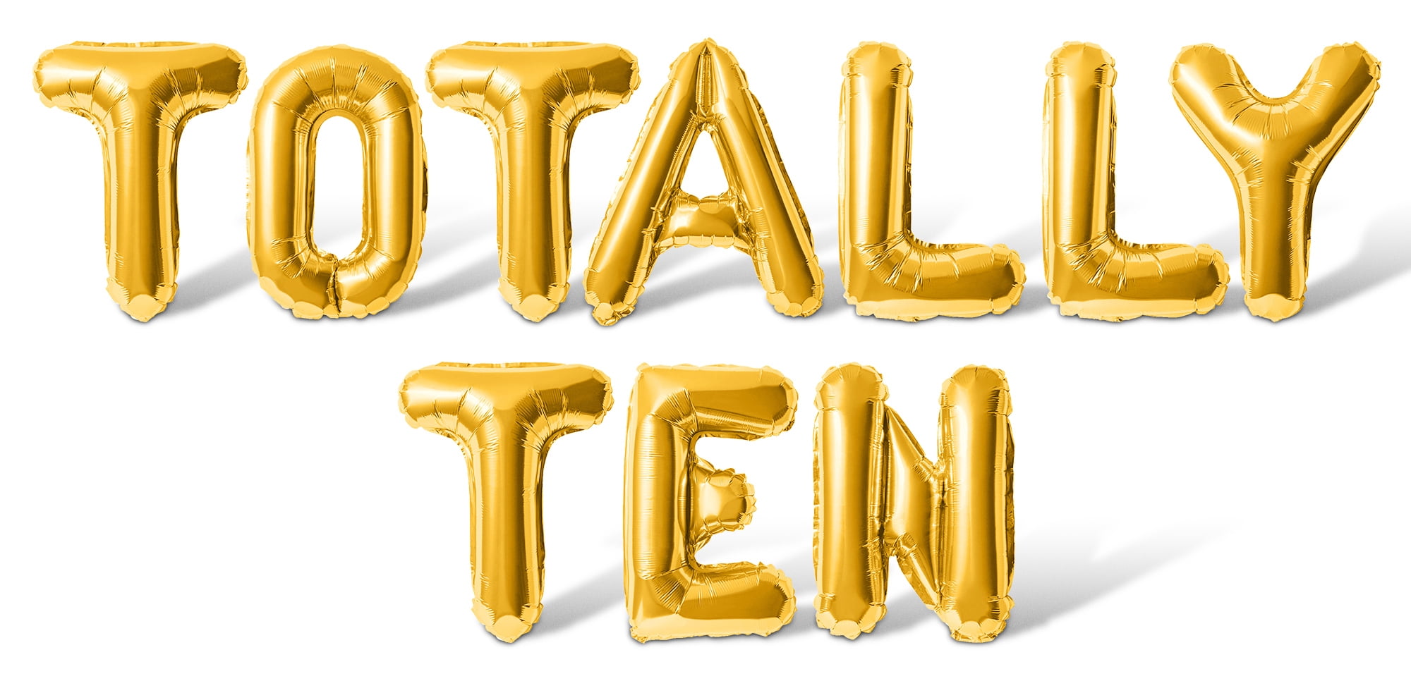 Letter Balloons - TOTALLY TEN 16" Inch Alphabet Letters Foil Mylar ...