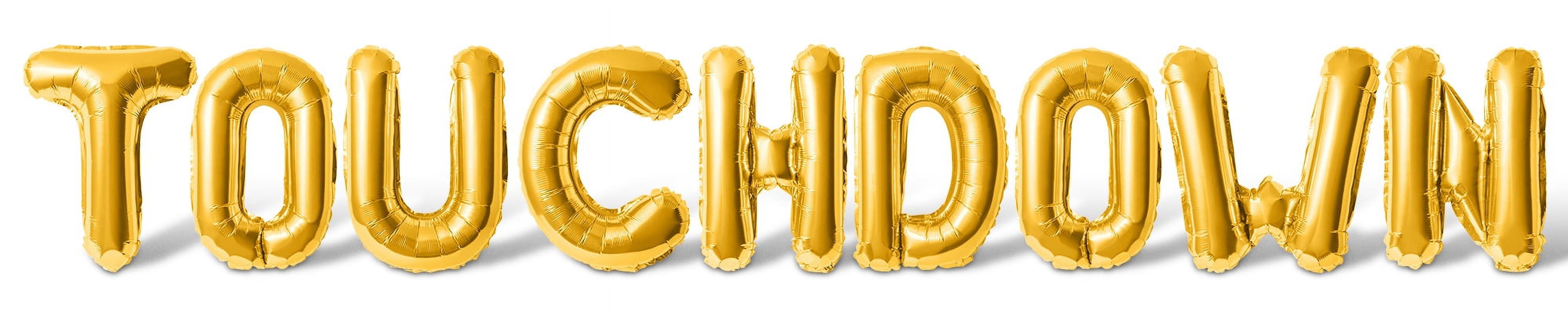 Letter Balloons - TOUCHDOWN 16" Inch Alphabet Letters Foil Mylar ...