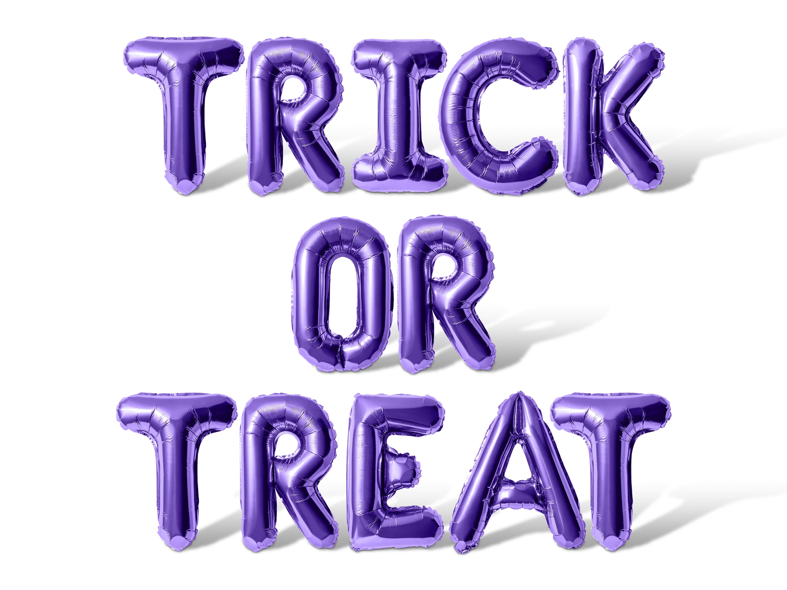 Letter Balloons - TRICK OR TREAT 16" Inch Alphabet Letters Foil Mylar ...