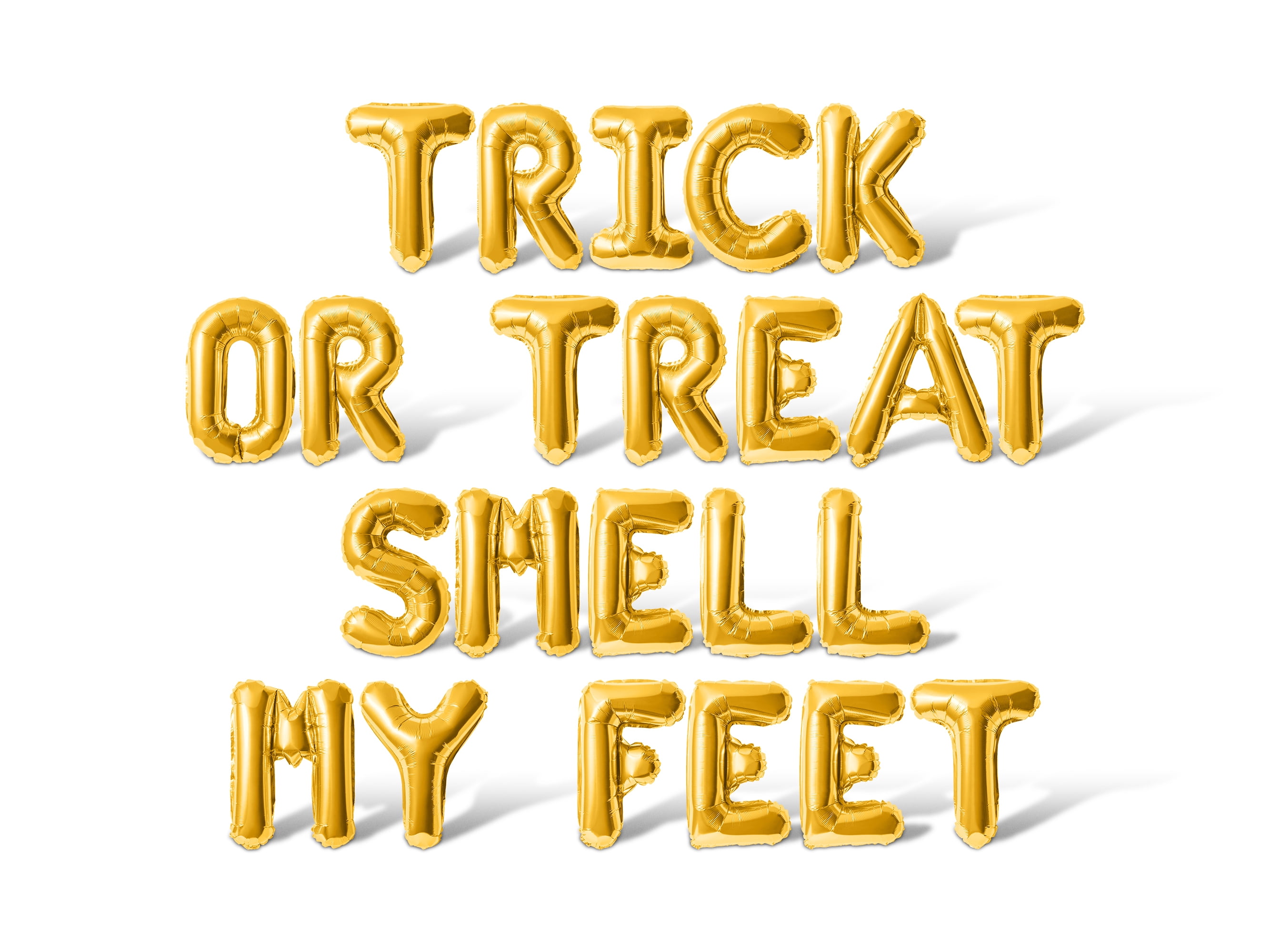Letter Balloons - TRICK OR TREAT SMELL MY FEET 16" Inch Alphabet ...