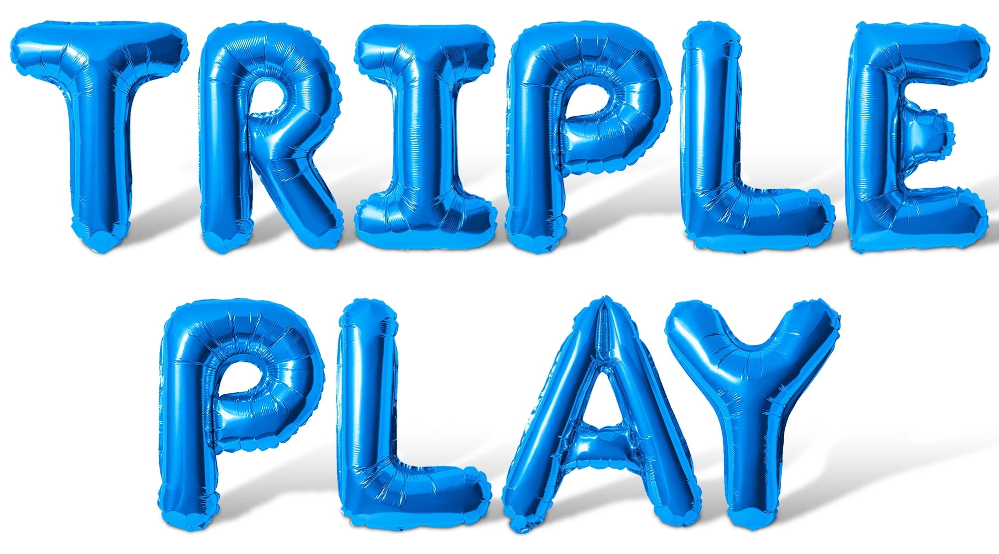 Letter Balloons - TRIPLE PLAY 16" Inch Alphabet Letters Foil Mylar ...