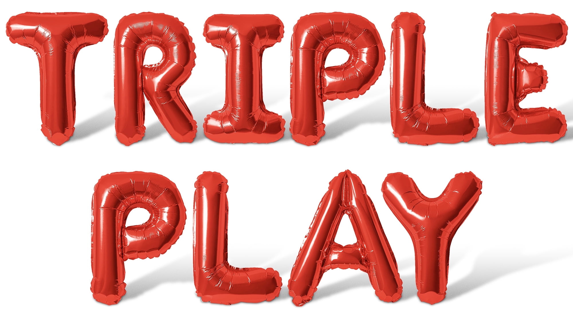 Letter Balloons - TRIPLE PLAY 16" Inch Alphabet Letters Foil Mylar ...