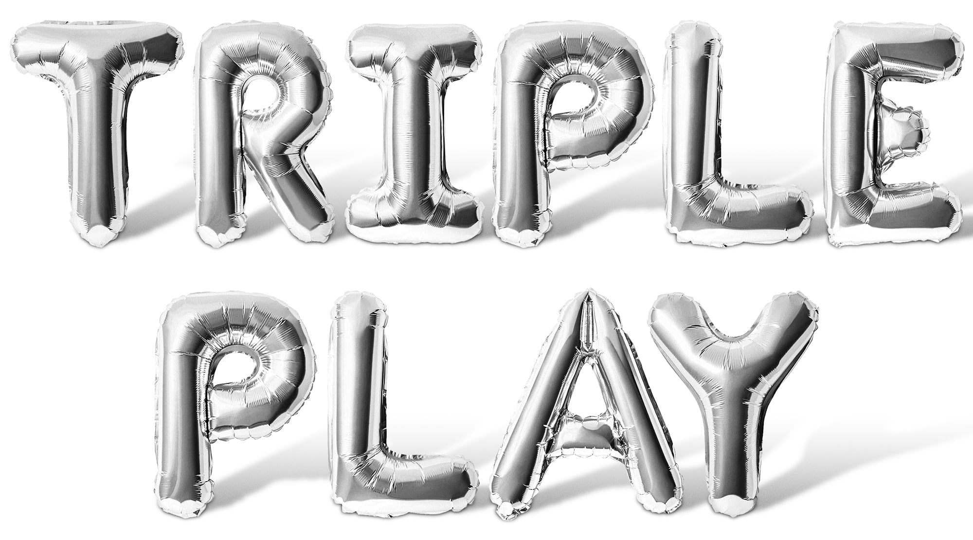 Letter Balloons - TRIPLE PLAY 16" Inch Alphabet Letters Foil Mylar ...