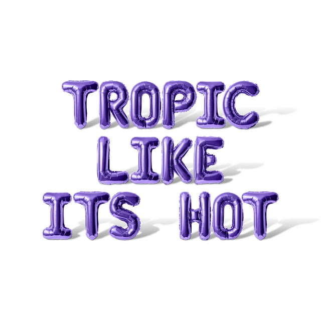 Letter Balloons - TROPIC LIKE ITS HOT 16" Inch Alphabet Letters Foil ...