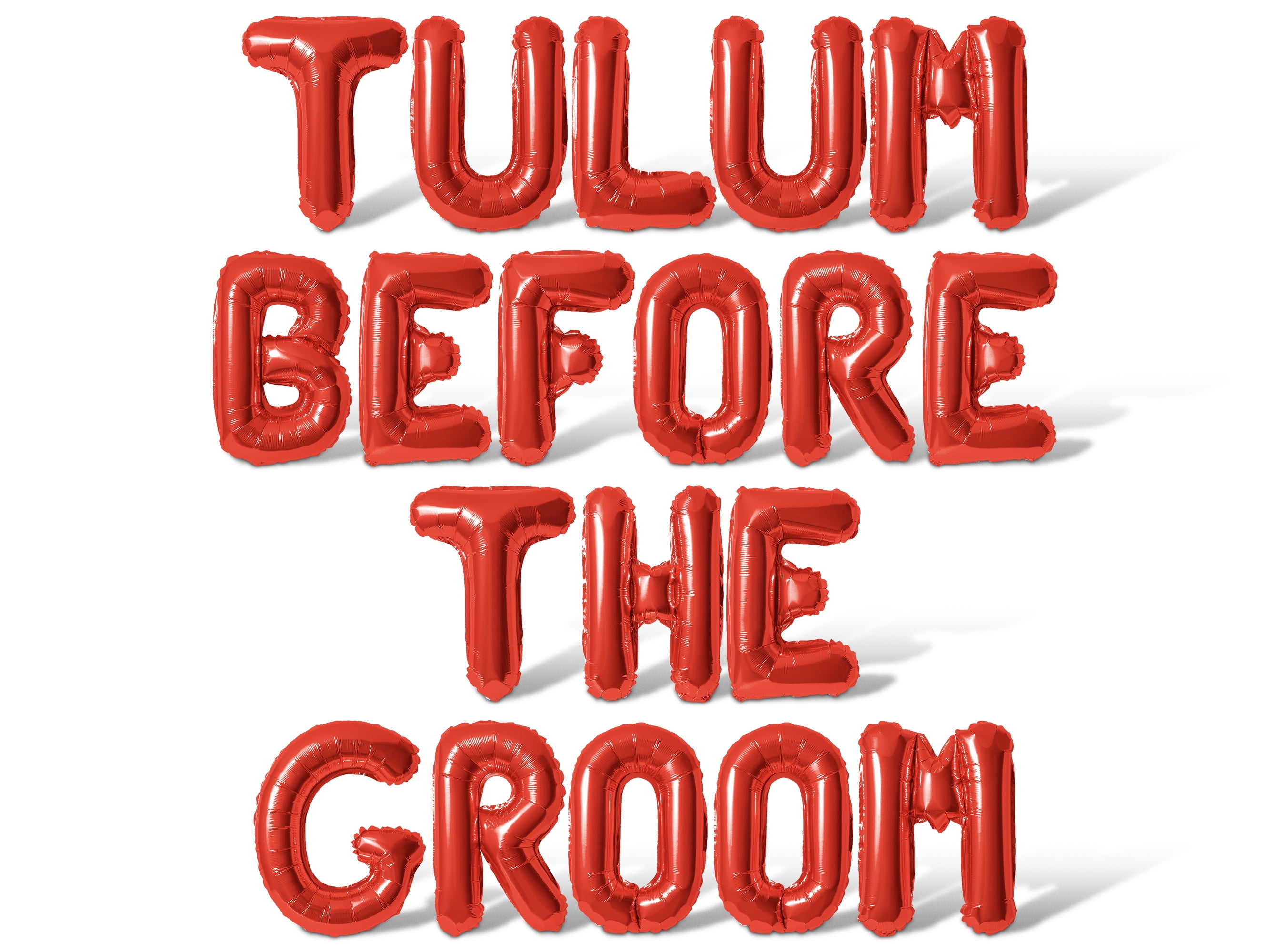 Letter Balloons - TULUM BEFORE THE GROOM 16" Inch Alphabet Letters Foil ...
