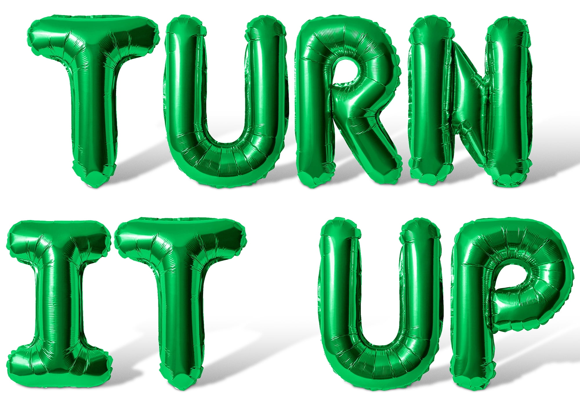 Letter Balloons - TURN IT UP 16" Inch Alphabet Letters Foil Mylar ...