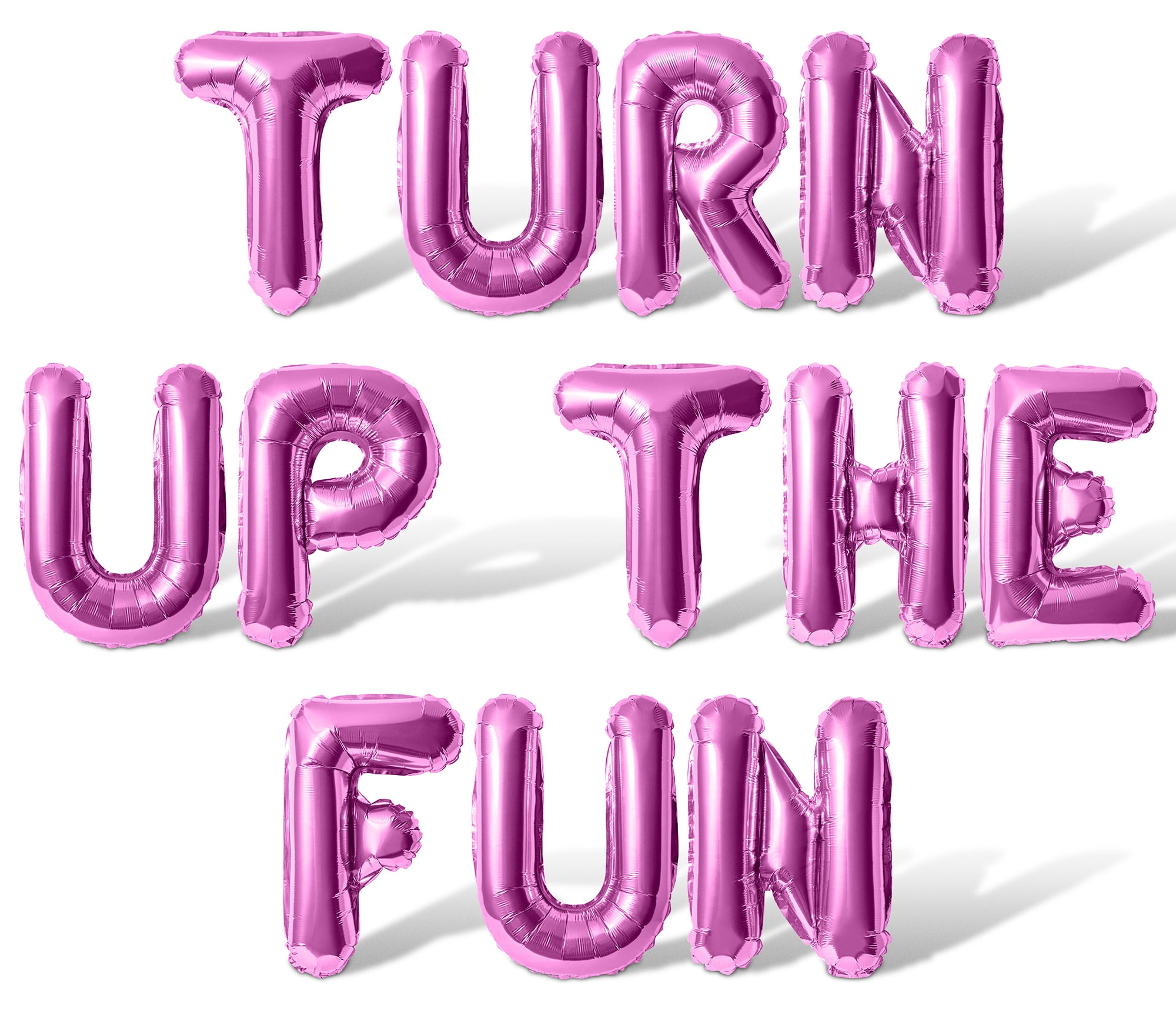 Letter Balloons - TURN UP THE FUN 16" Inch Alphabet Letters Foil Mylar ...