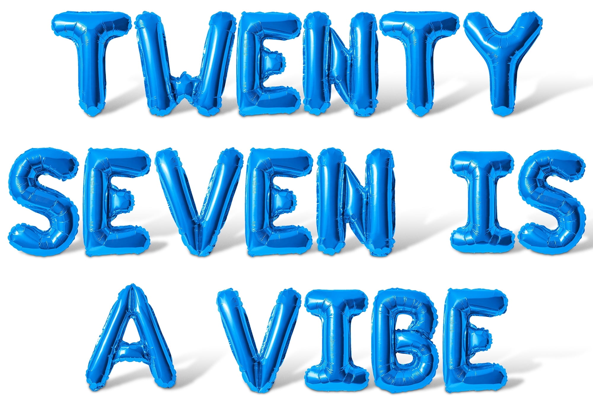 Letter Balloons - TWENTY SEVEN IS A VIBE 16" Inch Alphabet Letters Foil ...