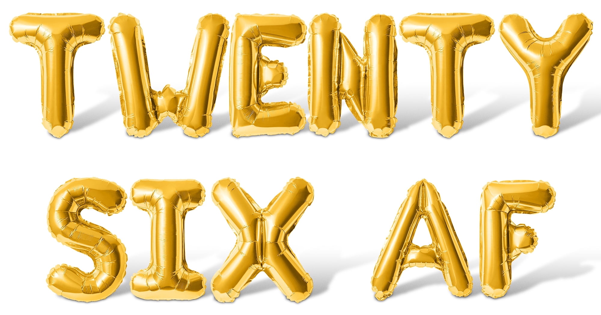 Letter Balloons - TWENTY SIX AF 16" Inch Alphabet Letters Foil Mylar ...