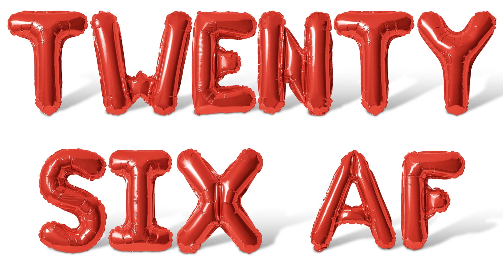 Letter Balloons - TWENTY SIX AF 16" Inch Alphabet Letters Foil Mylar ...