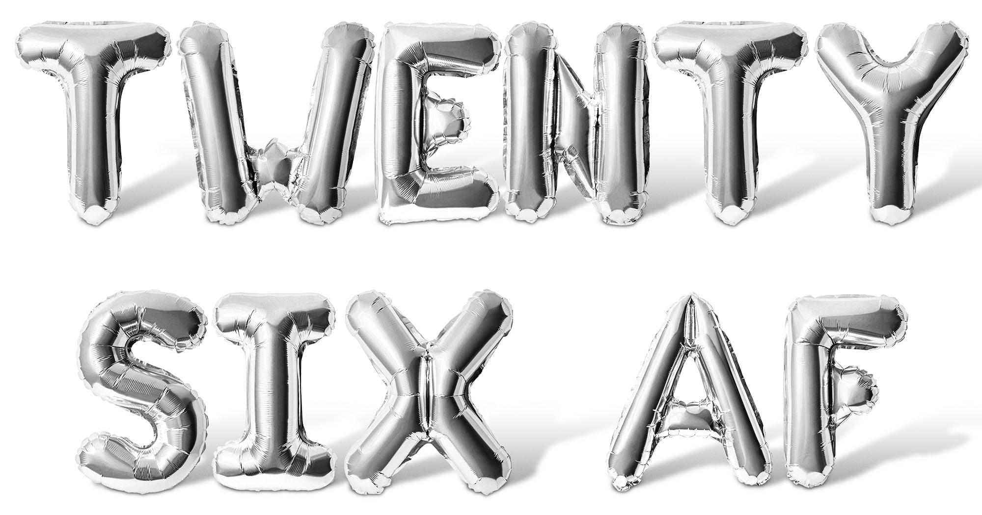 Letter Balloons - TWENTY SIX AF 16" Inch Alphabet Letters Foil Mylar ...