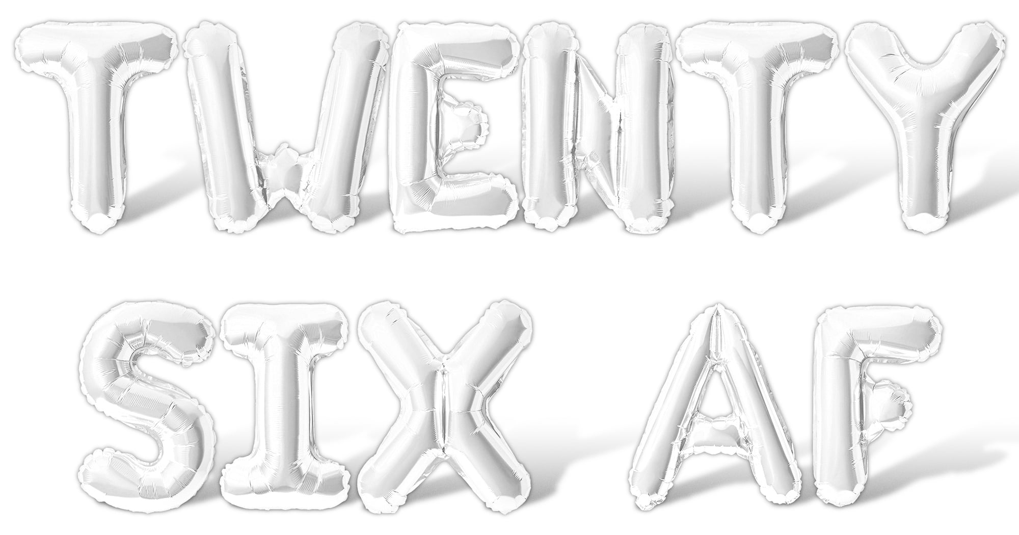 Letter Balloons - TWENTY SIX AF 16" Inch Alphabet Letters Foil Mylar ...