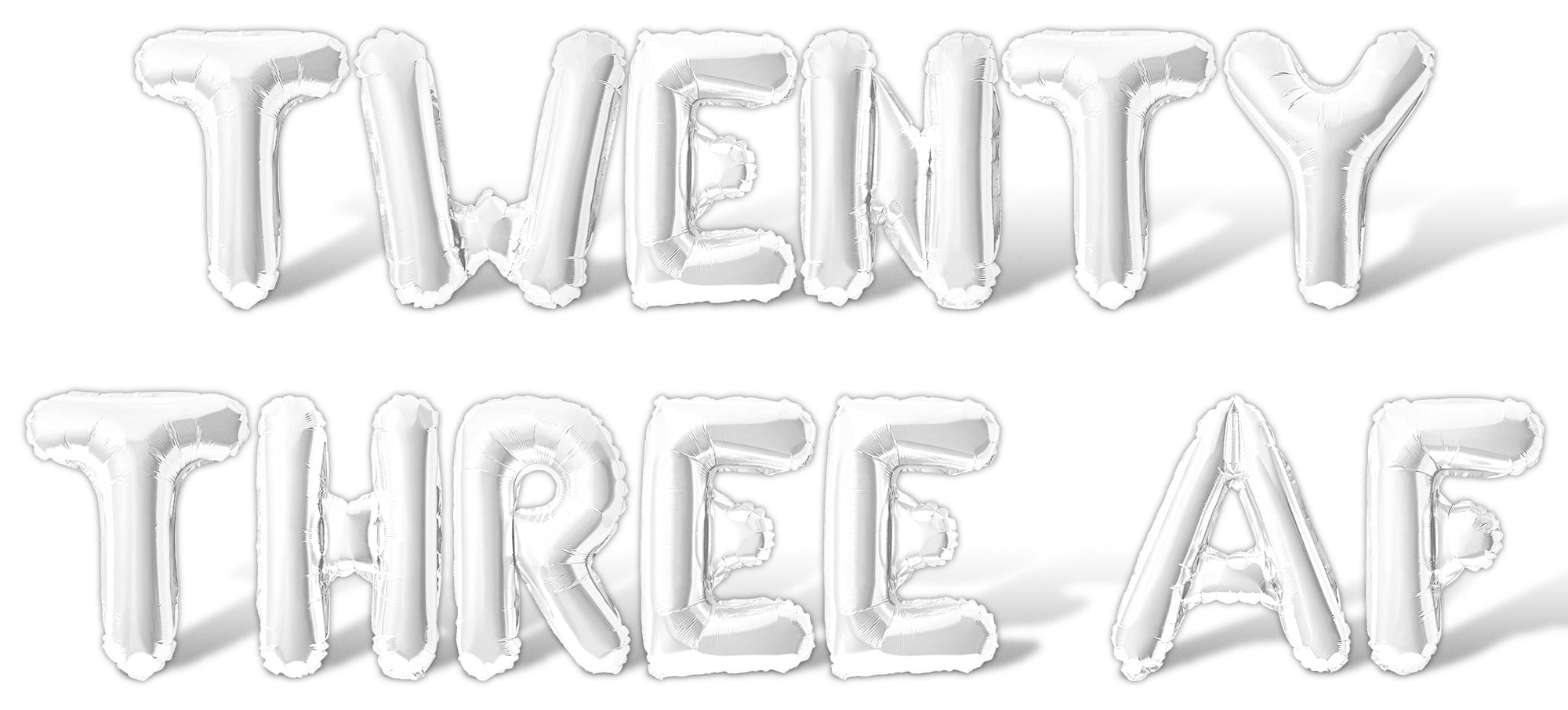 Letter Balloons - TWENTY THREE AF 16" Inch Alphabet Letters Foil Mylar ...