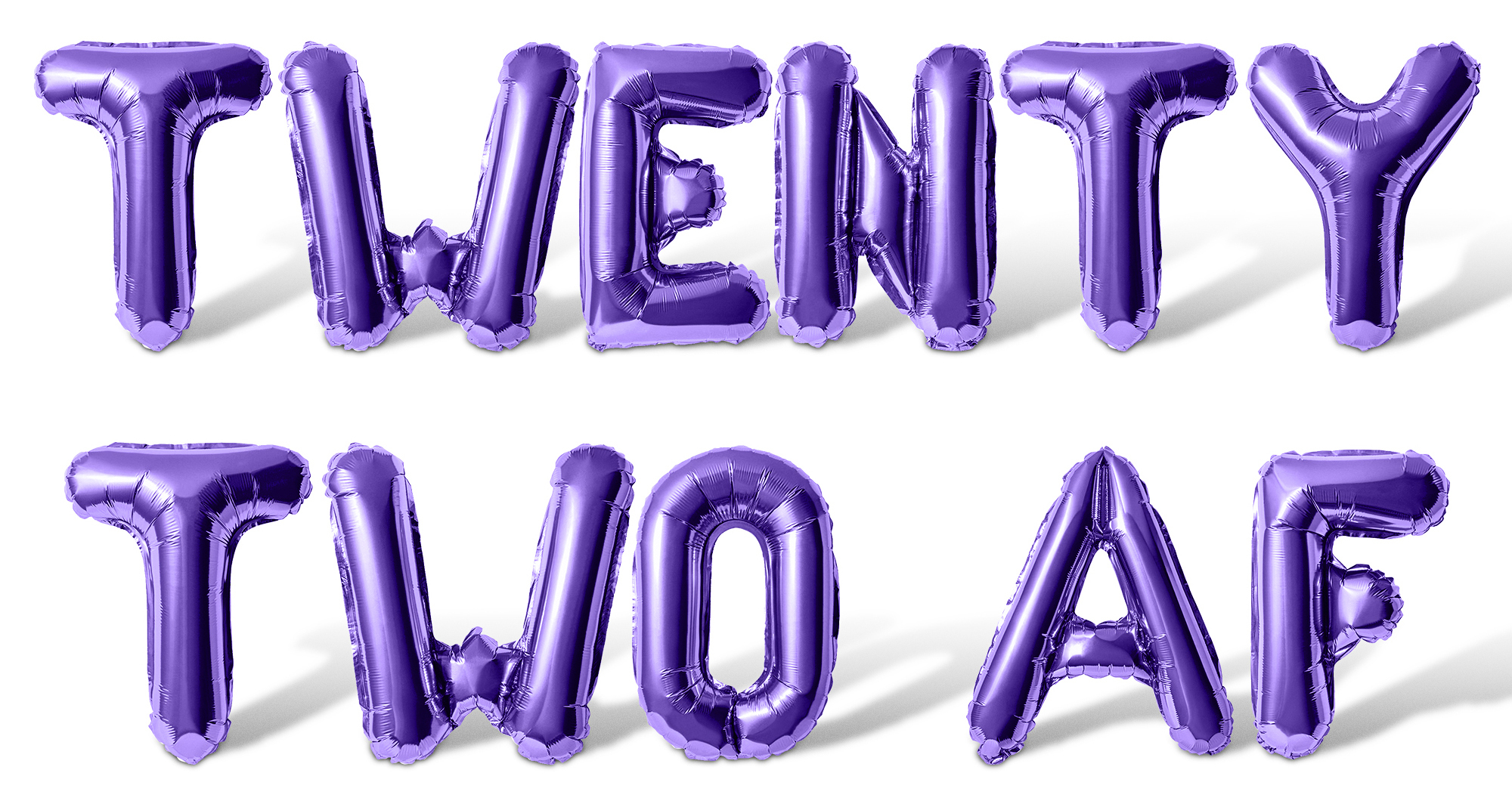 Letter Balloons - TWENTY TWO AF 16" Inch Alphabet Letters Foil Mylar ...