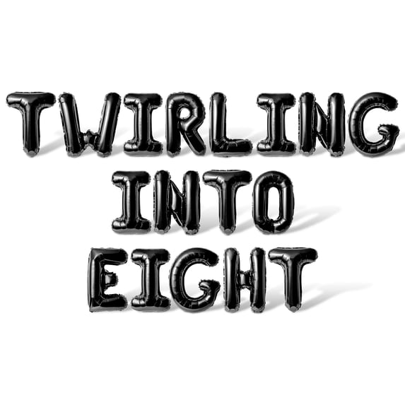 Letter Balloons - TWIRLING INTO EIGHT 16" Inch Alphabet Letters Foil ...