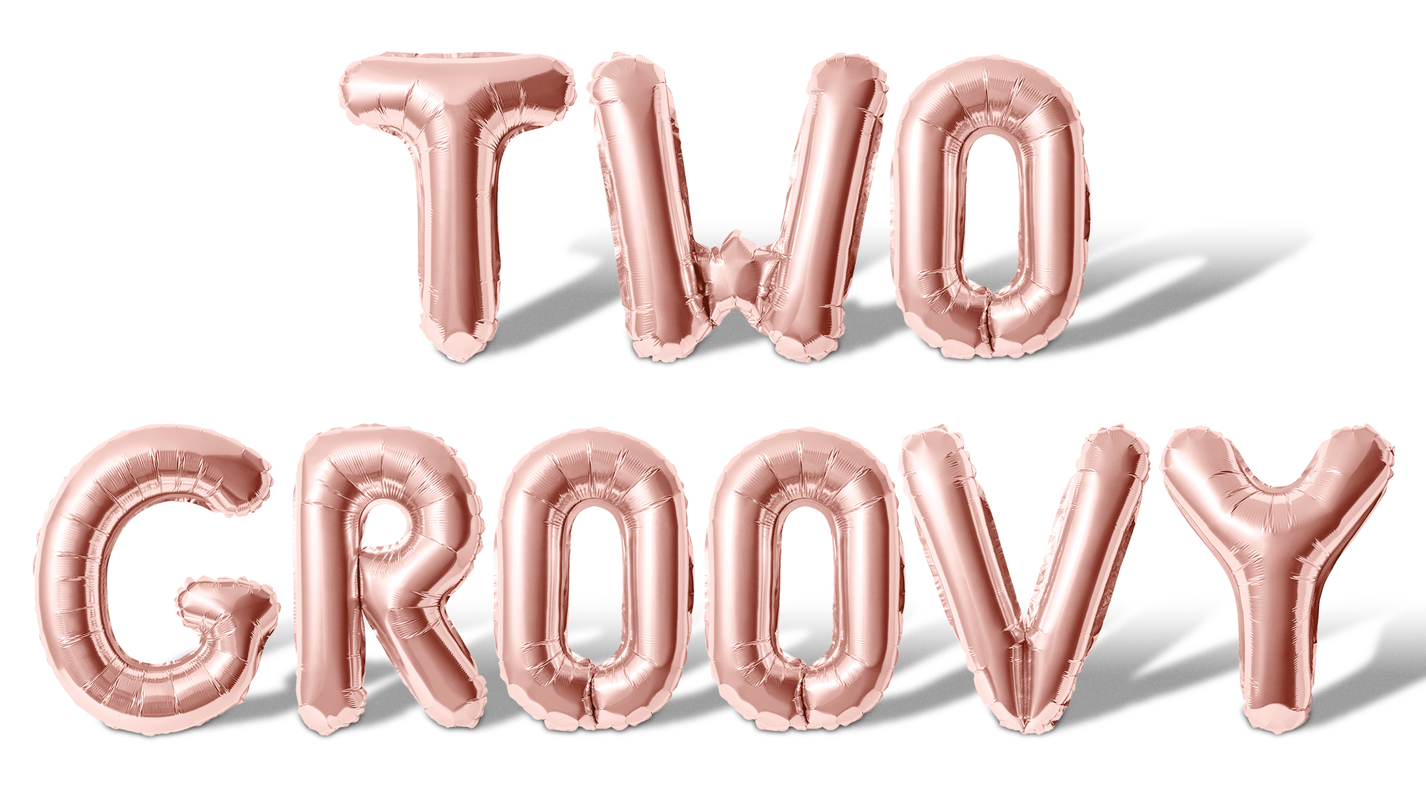 Letter Balloons - TWO GROOVY 16" Inch Alphabet Letters Foil Mylar ...