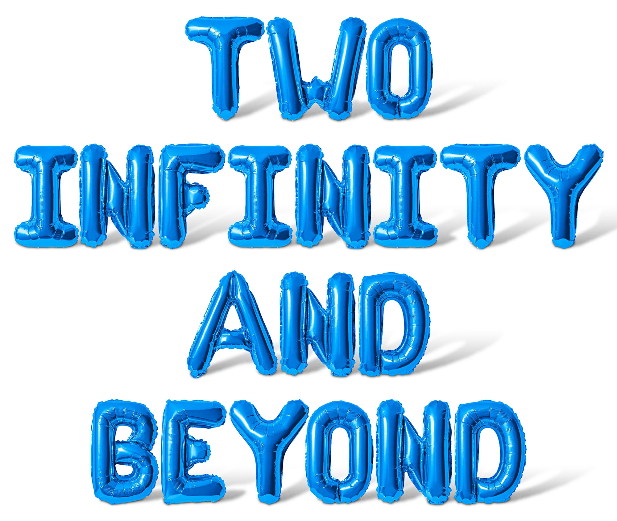 Letter Balloons - TWO INFINITY AND BEYOND 16" Inch Alphabet Letters ...