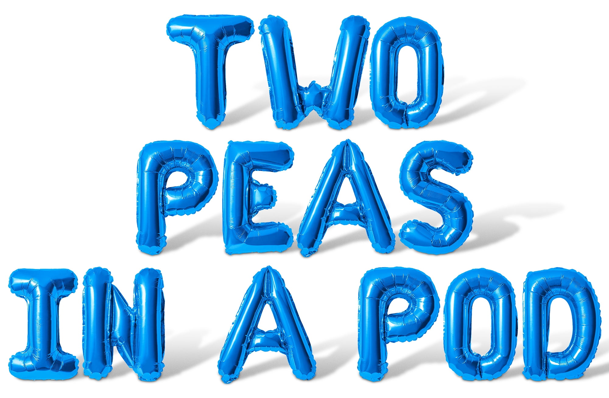 Letter Balloons - TWO PEAS IN A POD 16" Inch Alphabet Letters Foil ...