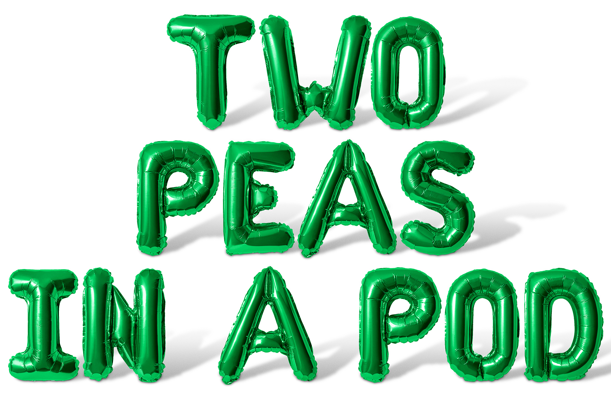 Letter Balloons - TWO PEAS IN A POD 16" Inch Alphabet Letters Foil ...