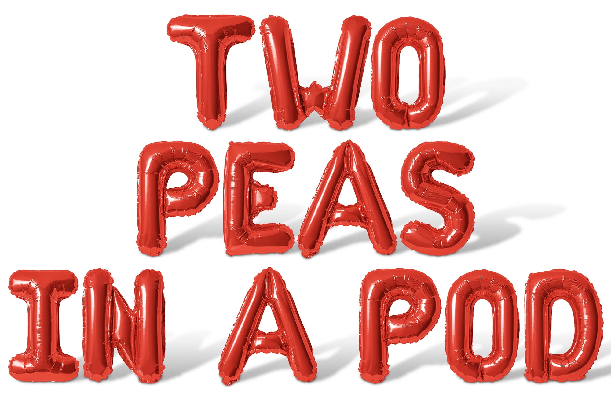 Letter Balloons - TWO PEAS IN A POD 16" Inch Alphabet Letters Foil ...