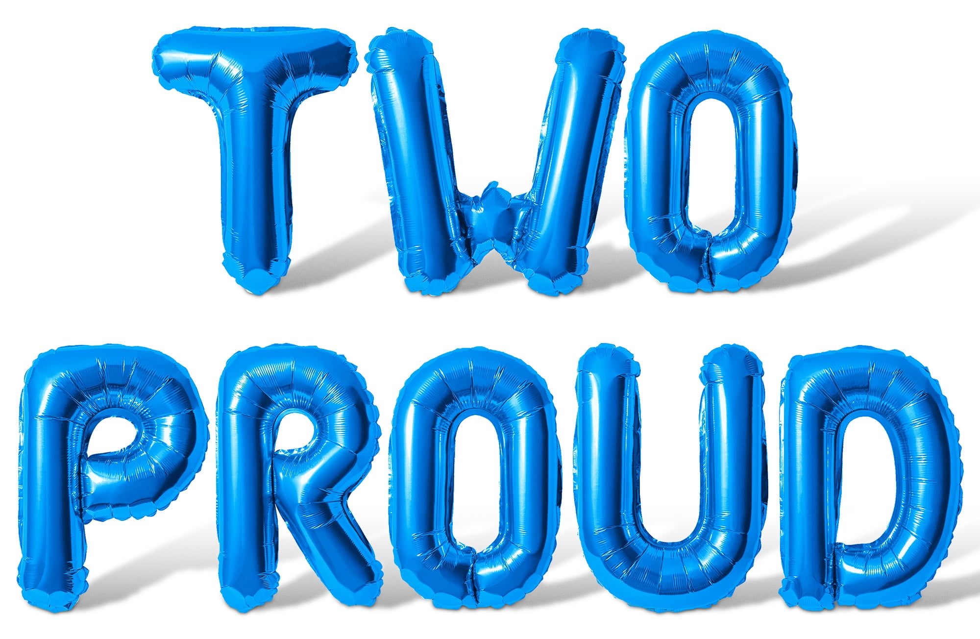 Letter Balloons - TWO PROUD 16" Inch Alphabet Letters Foil Mylar ...