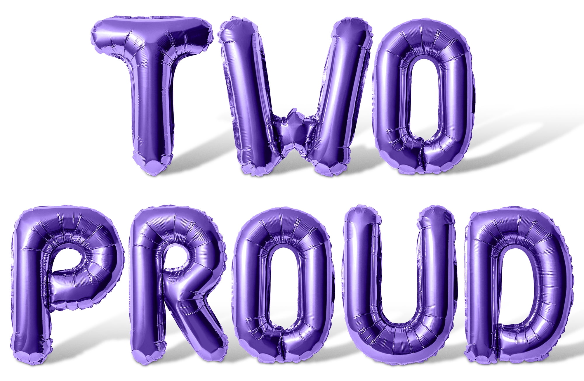 Letter Balloons - TWO PROUD 16" Inch Alphabet Letters Foil Mylar ...