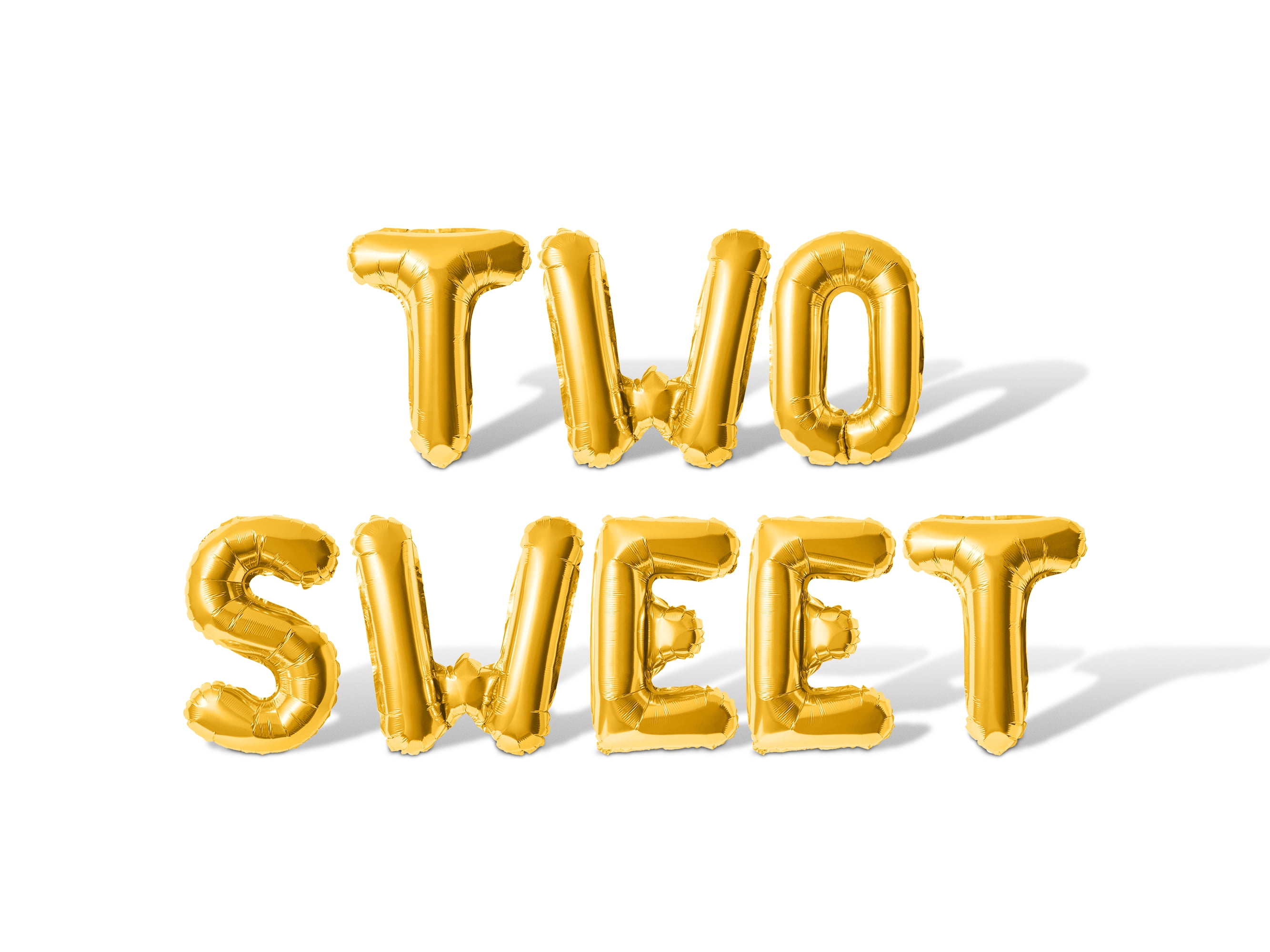Letter Balloons - TWO SWEET 16" Inch Alphabet Letters Foil Mylar ...