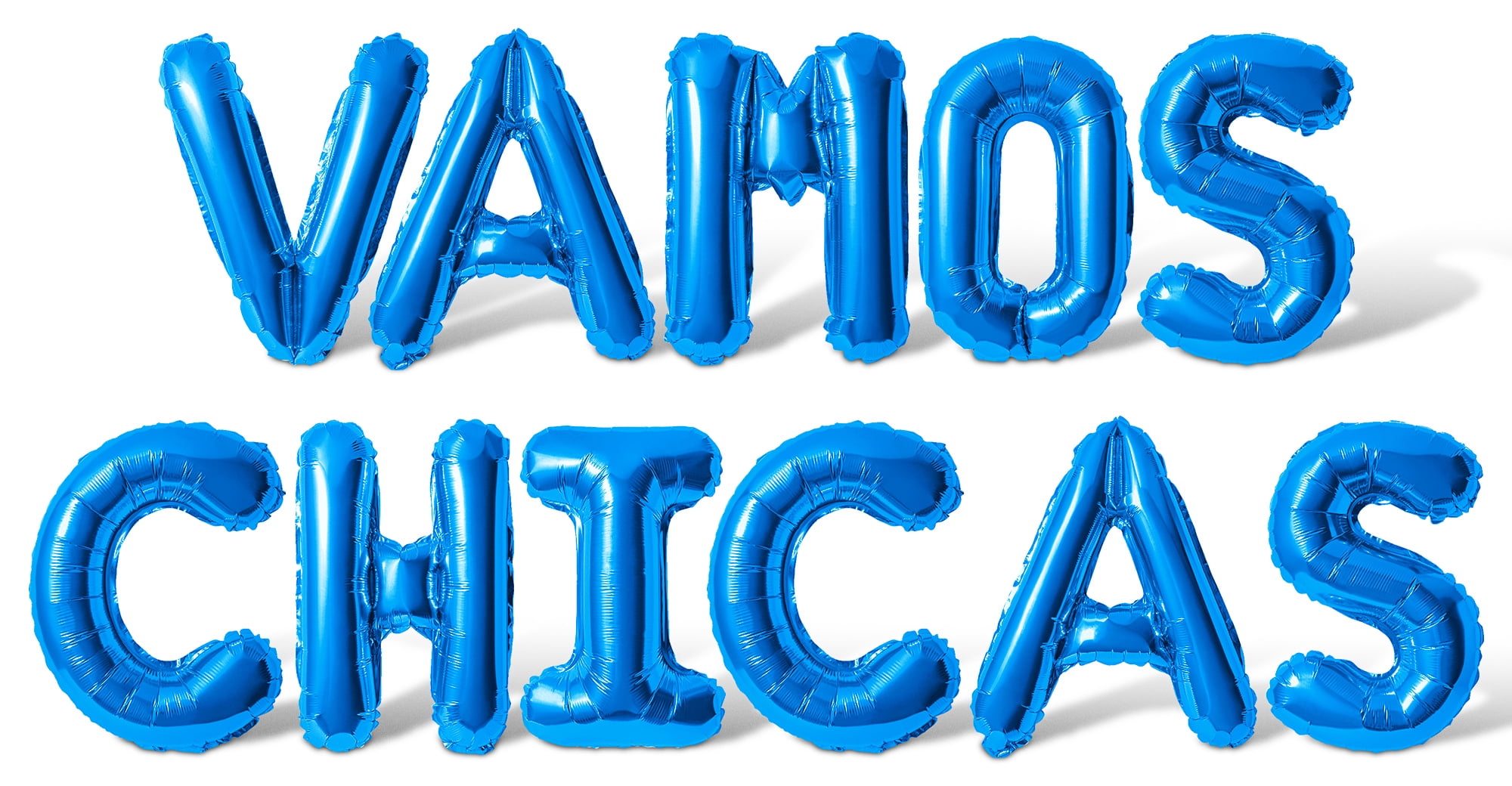 Letter Balloons - VAMOS CHICAS 16" Inch Alphabet Letters Foil Mylar ...