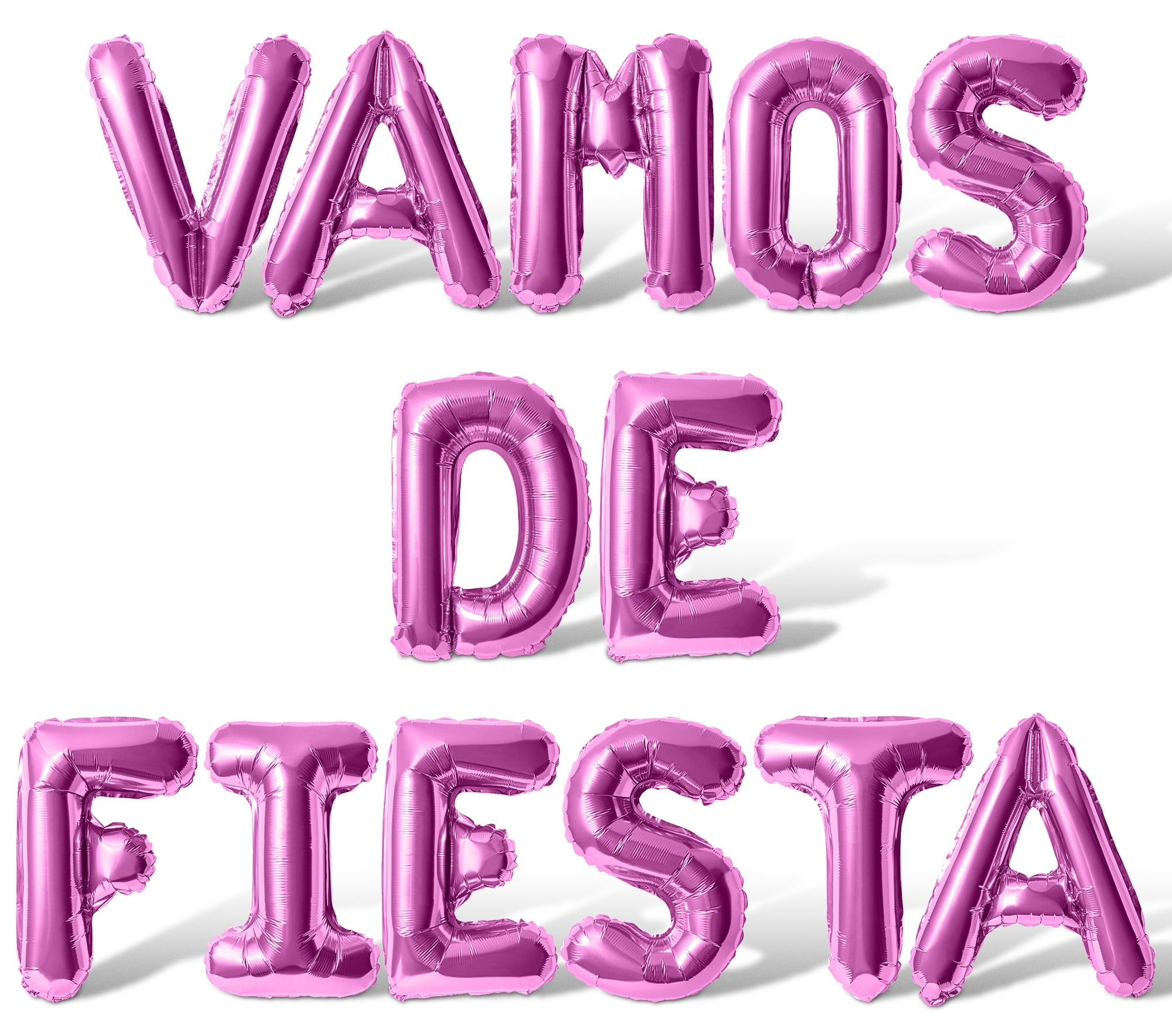 Letter Balloons - VAMOS DE FIESTA 16" Inch Alphabet Letters Foil Mylar ...