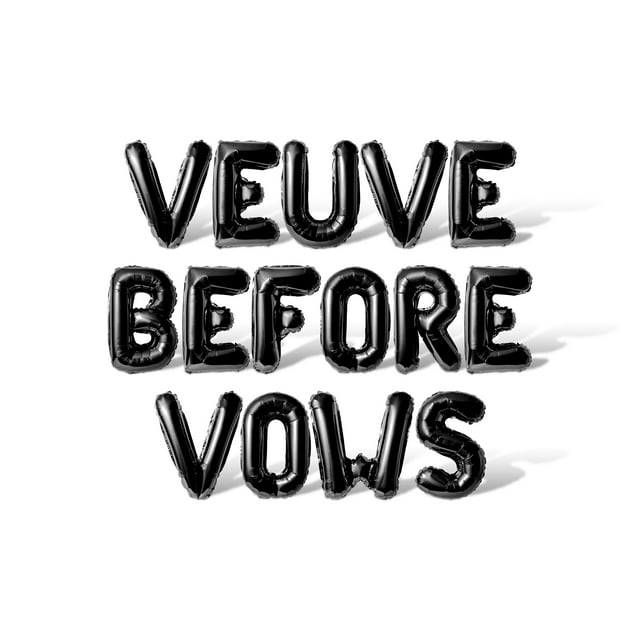 Letter Balloons - VEUVE BEFORE VOWS 16" Inch Alphabet Letters Foil ...