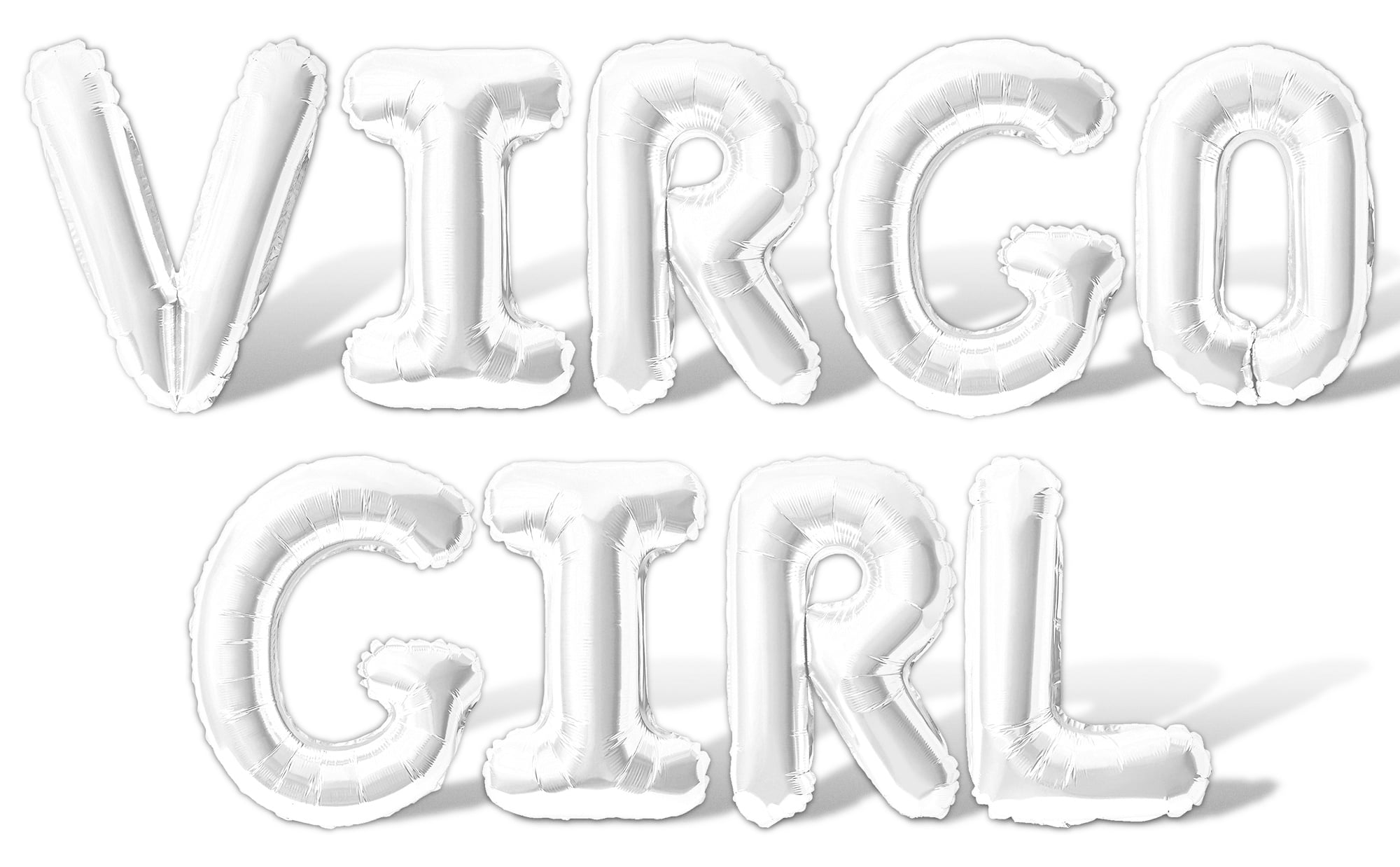 Letter Balloons - VIRGO GIRL 16" Inch Alphabet Letters Foil Mylar ...