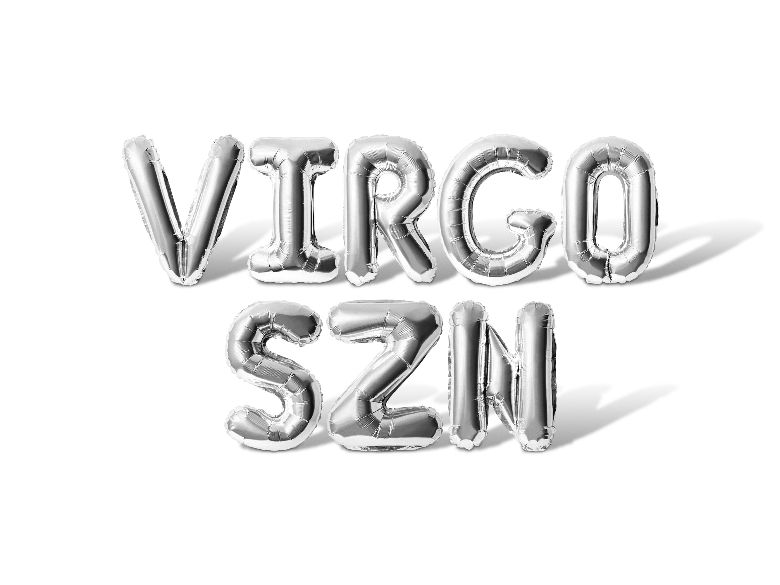 Letter Balloons - VIRGO SZN 16" Inch Alphabet Letters Foil Mylar ...