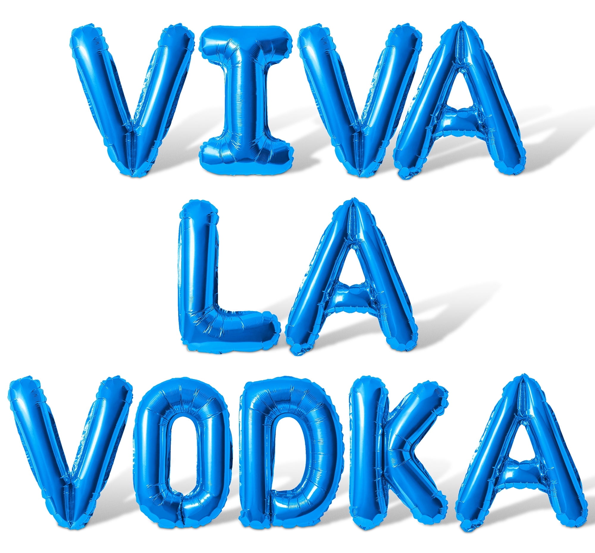Letter Balloons - VIVA LA VODKA 16" Inch Alphabet Letters Foil Mylar ...
