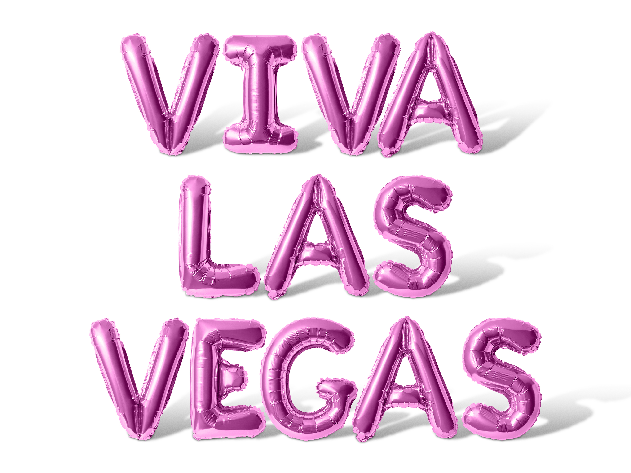 Letter Balloons - VIVA LAS VEGAS 16" Inch Alphabet Letters Foil Mylar ...