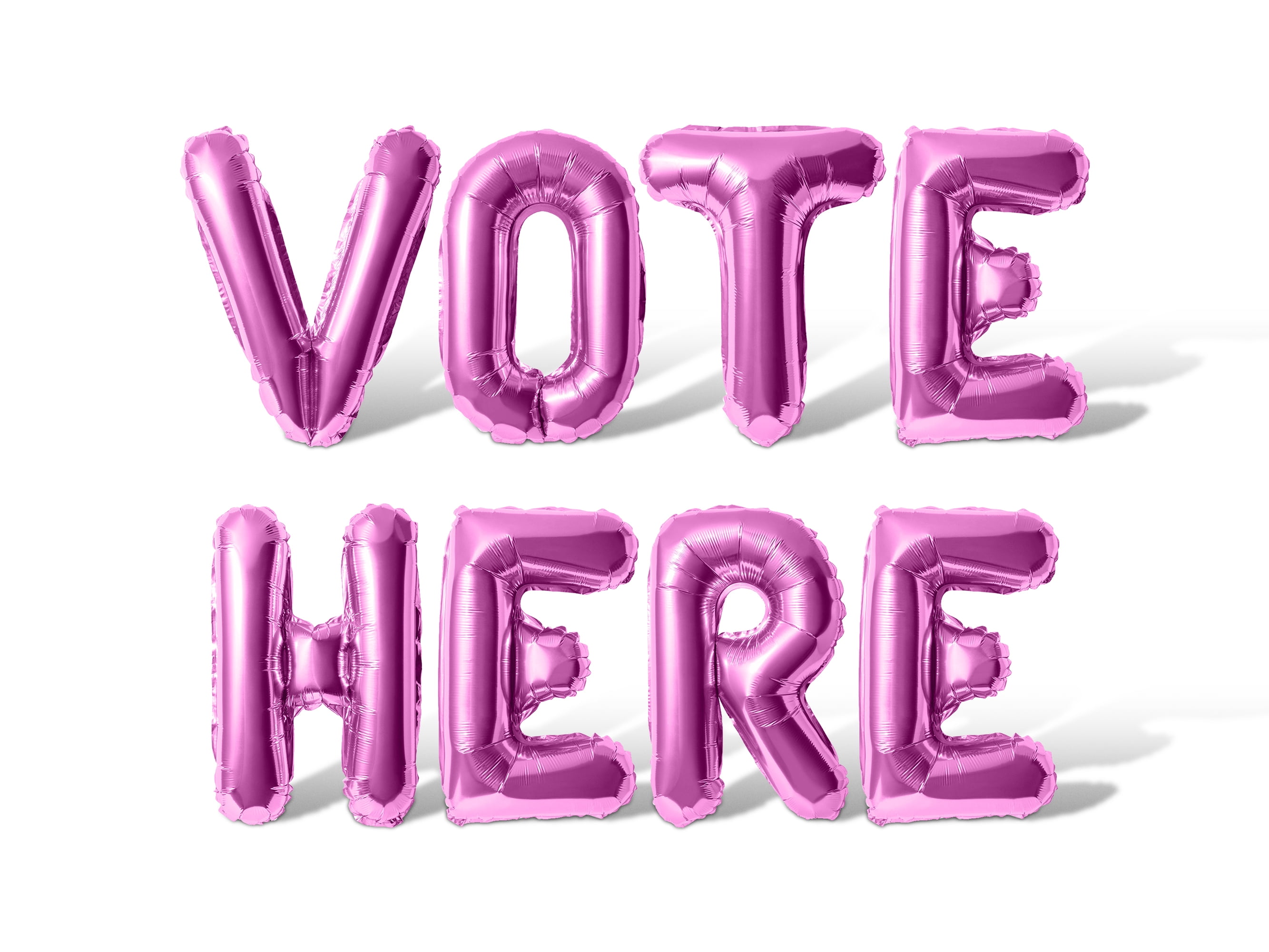 Letter Balloons - VOTE HERE 16" Inch Alphabet Letters Foil Mylar ...