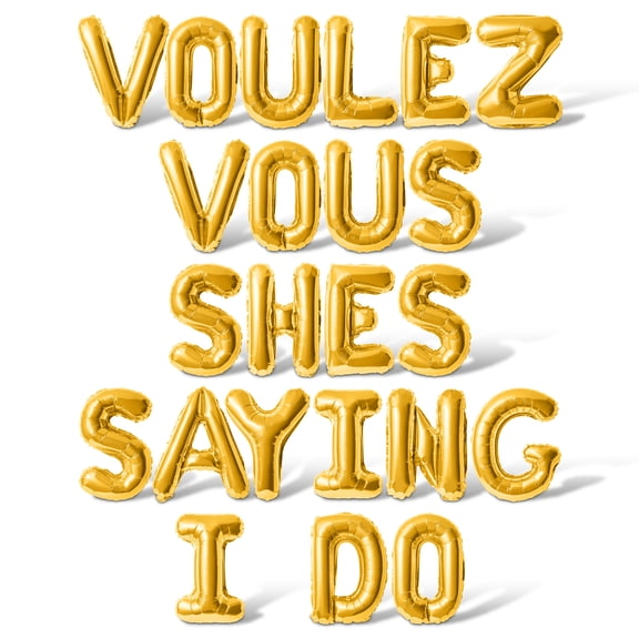 Letter Balloons - SHE SAID YES WE SAID NASHVILLE 16" Inch Alphabet ...